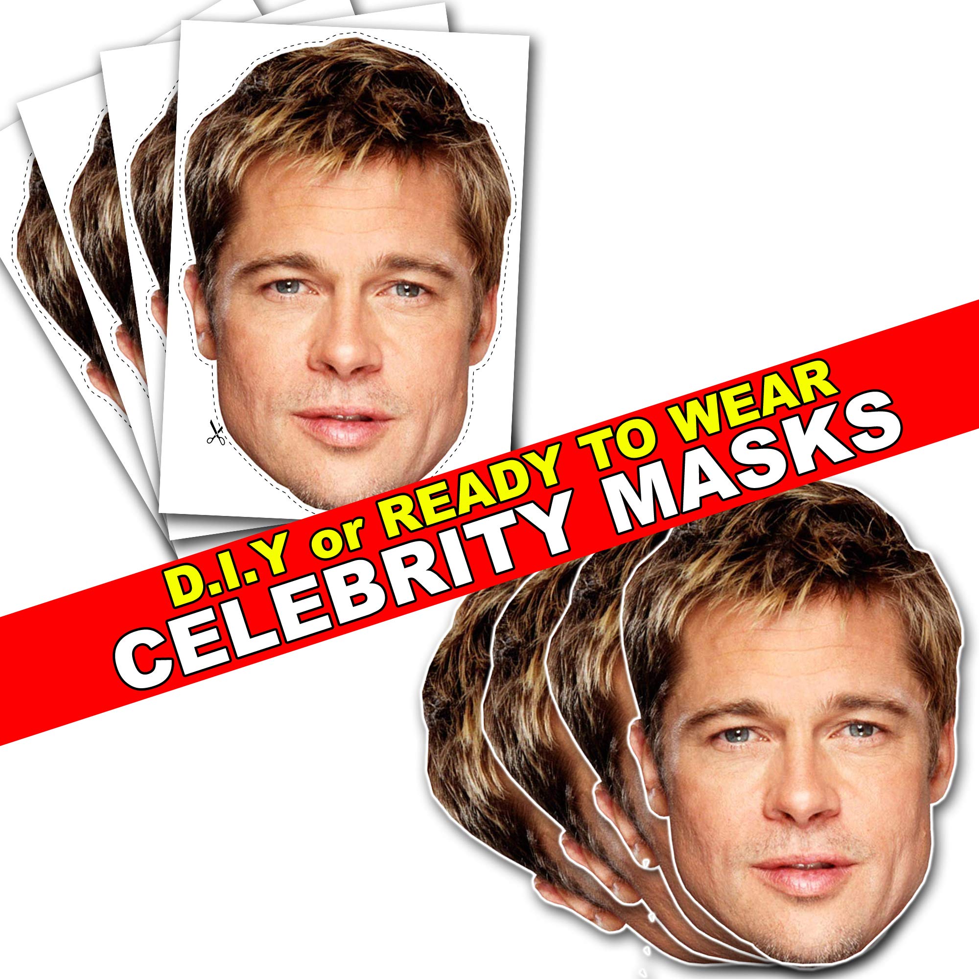 Buy Party PeopleBrad Pitt - Celebrity Face (Ready To Wear) with ...