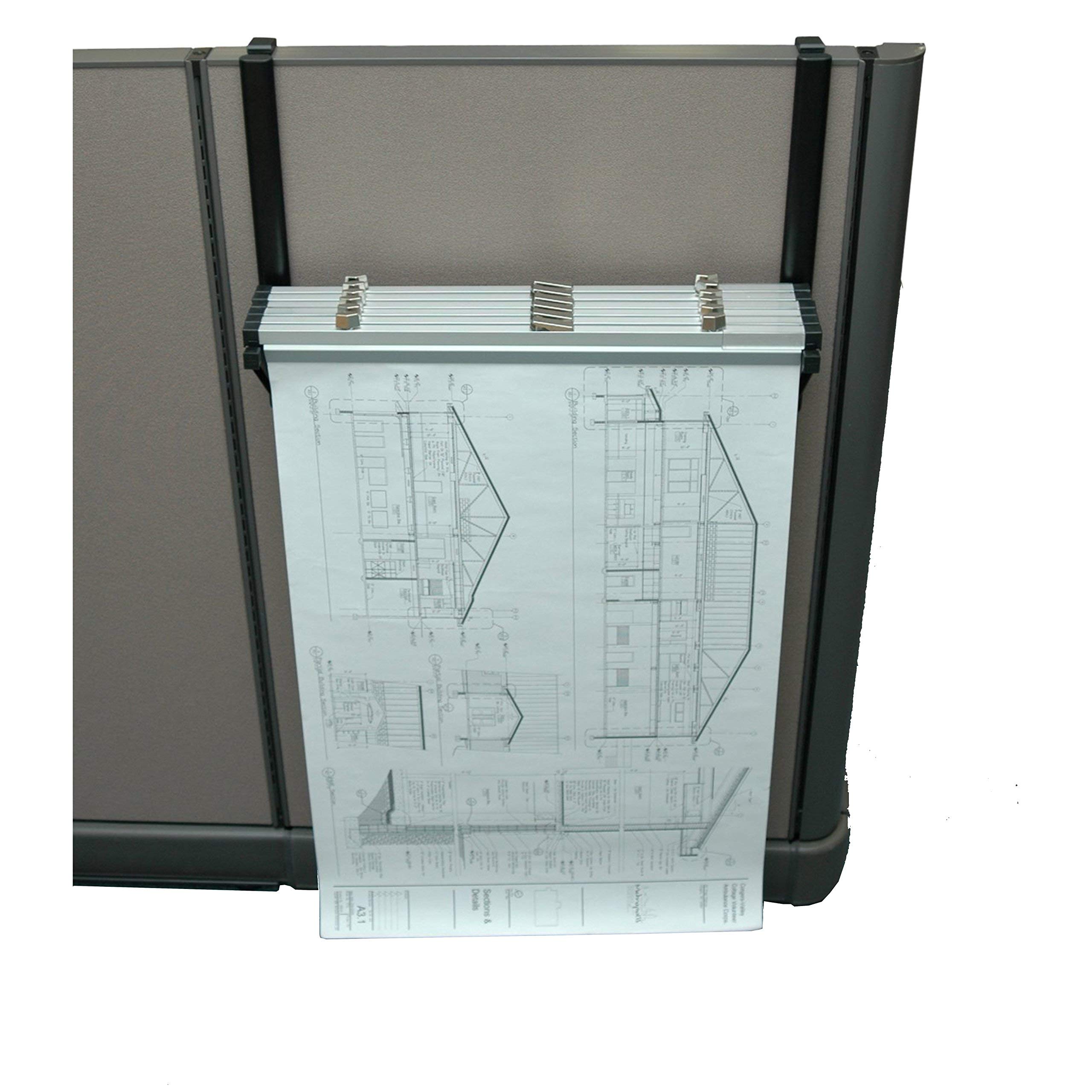 Adir Cubicle Blueprint Storage Hanging Poster Display Rack Plans File ...
