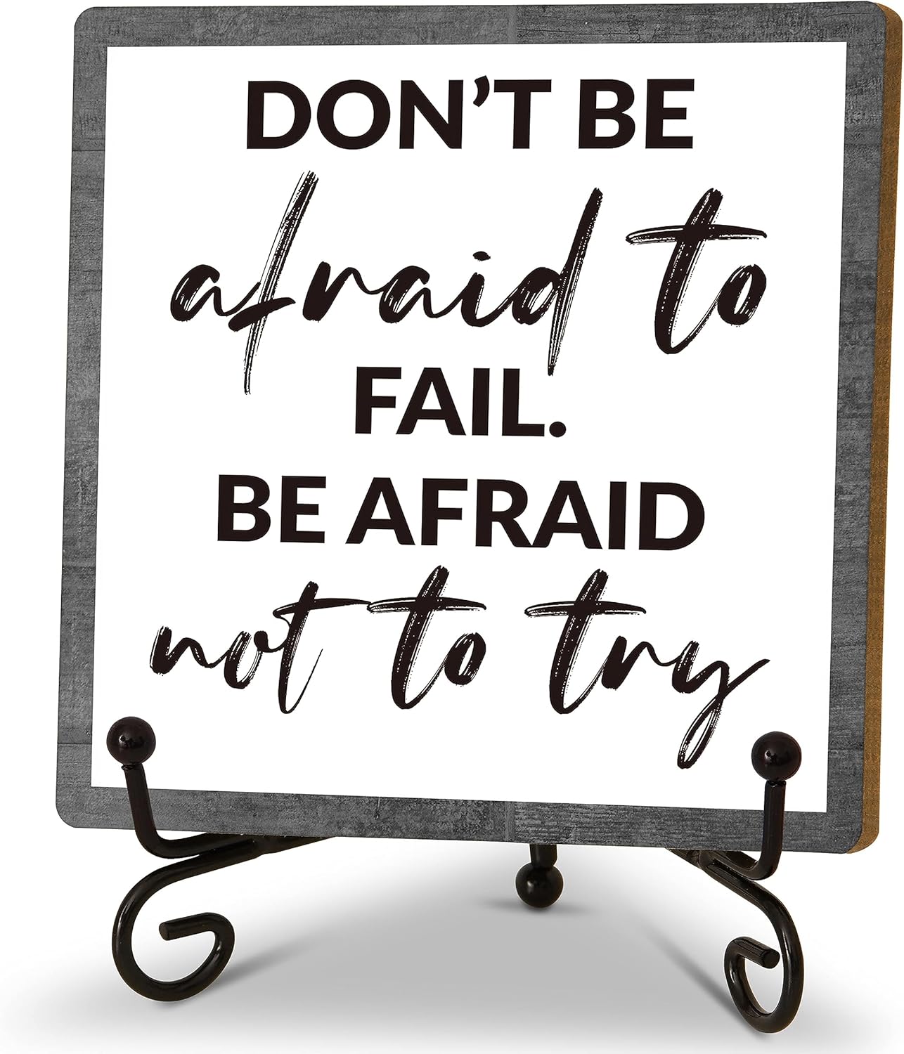 Amazon.com: Inspirational Quotes Desk Sign Gifts for Women Men - Don't ...