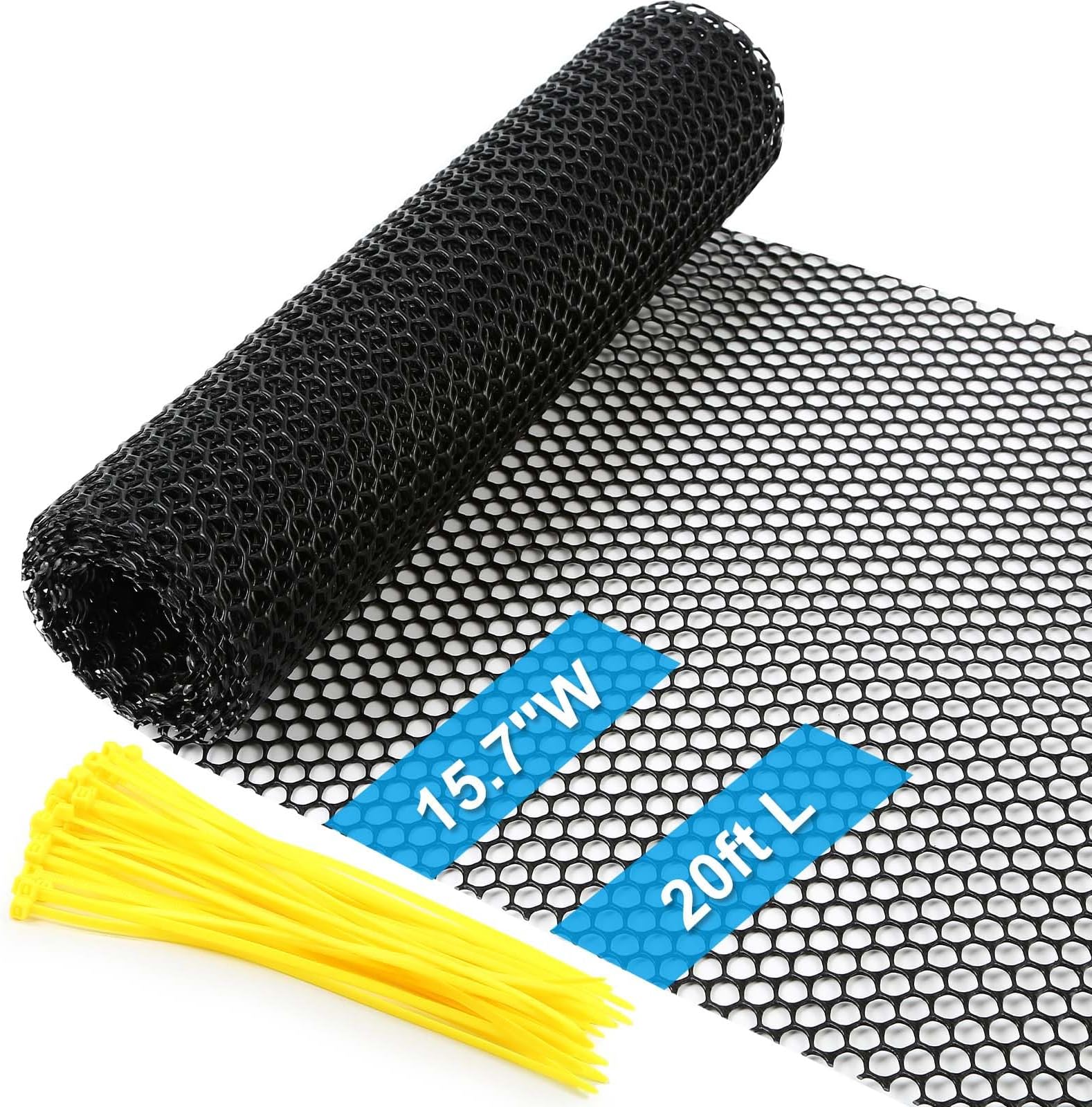 Amazon.com : Heavy Duty Rigid Plastic Wire Mesh Fence by SlopHaul ...