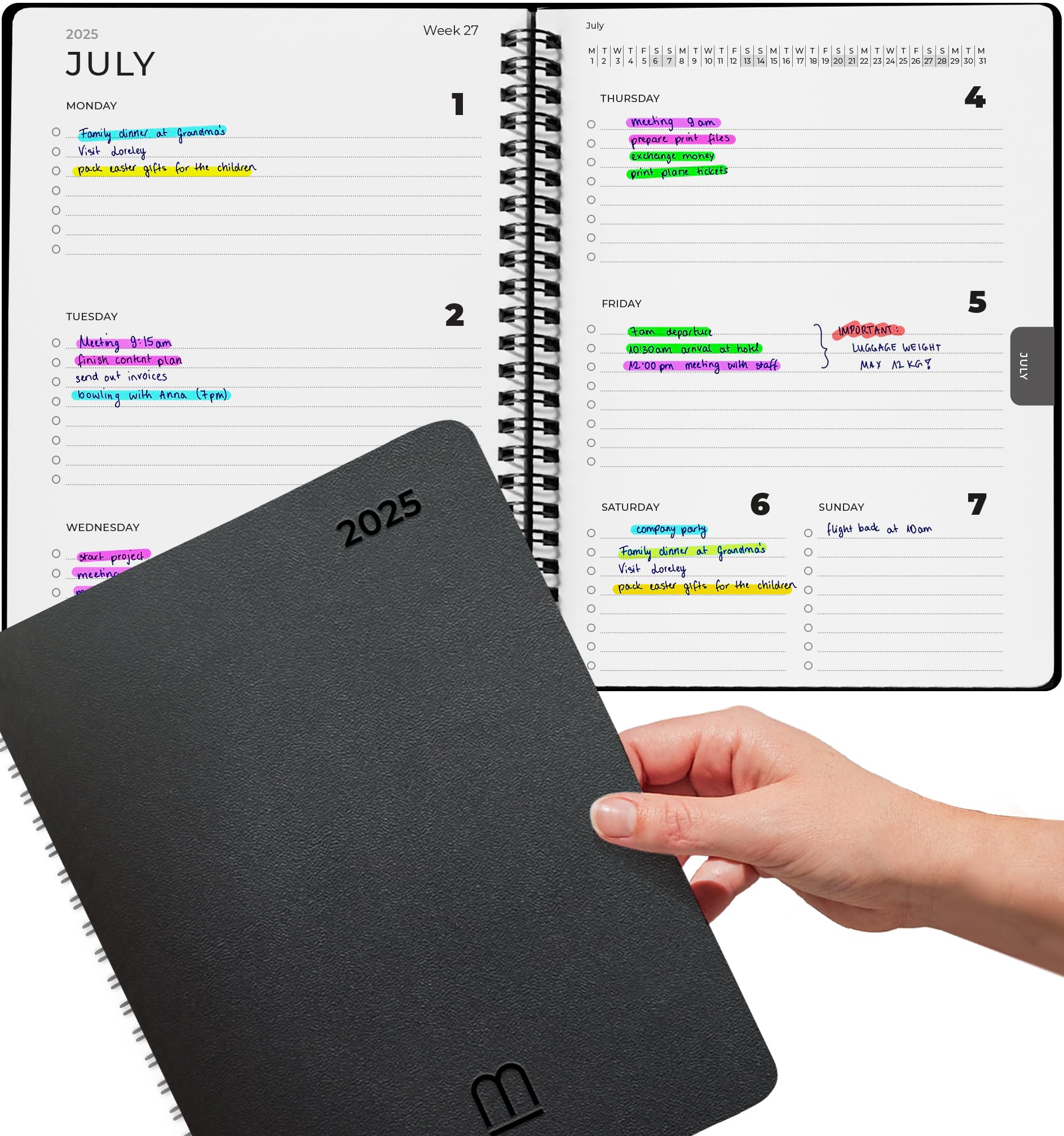 A5 Diary 2025 Appointment Planner 2025 Work Diary 2025 A5 | Desertcart ...