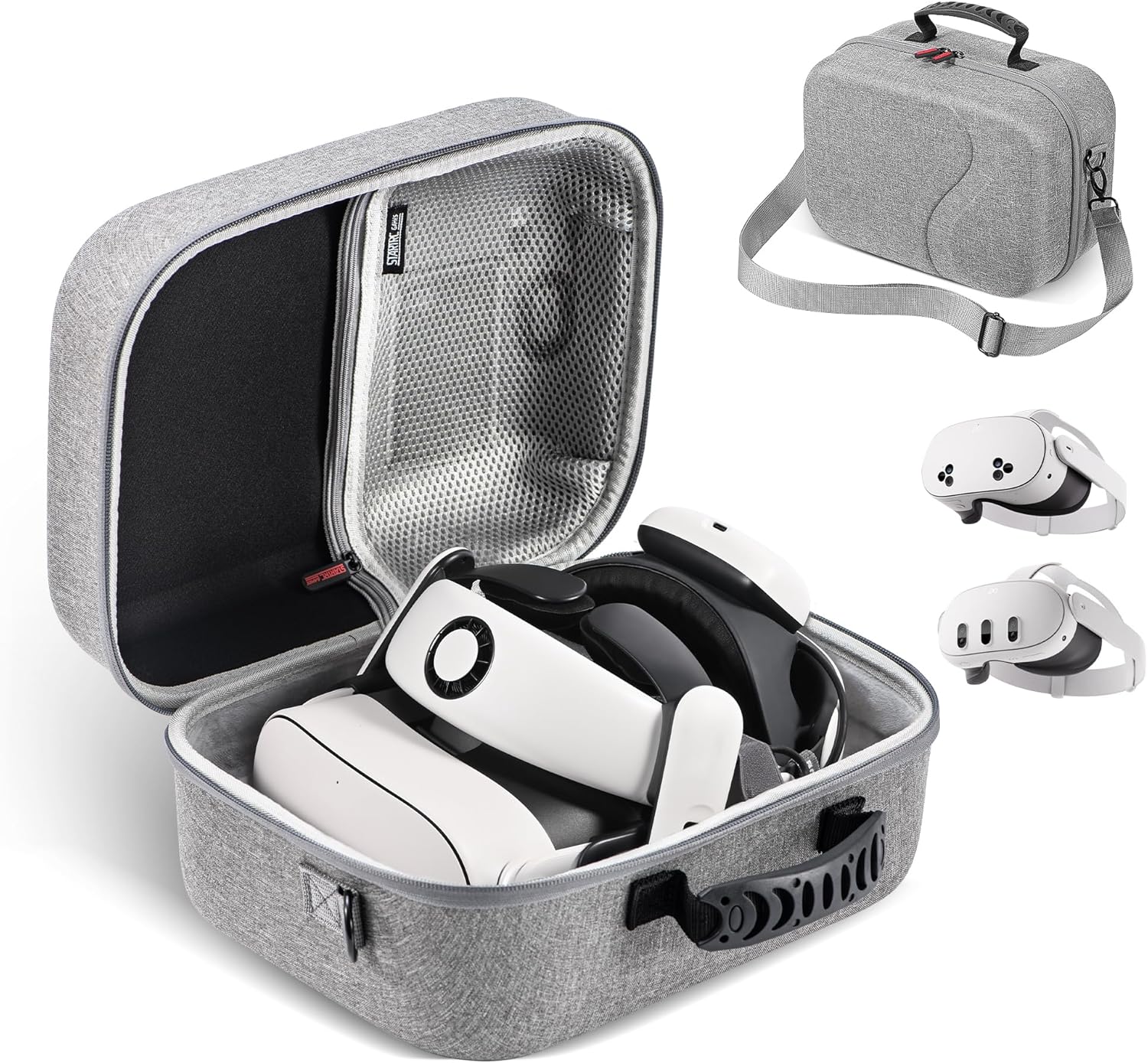 Amazon.com: AIJUNCT Large Carrying Case for Meta Quest 3 / Quest 3S VR ...
