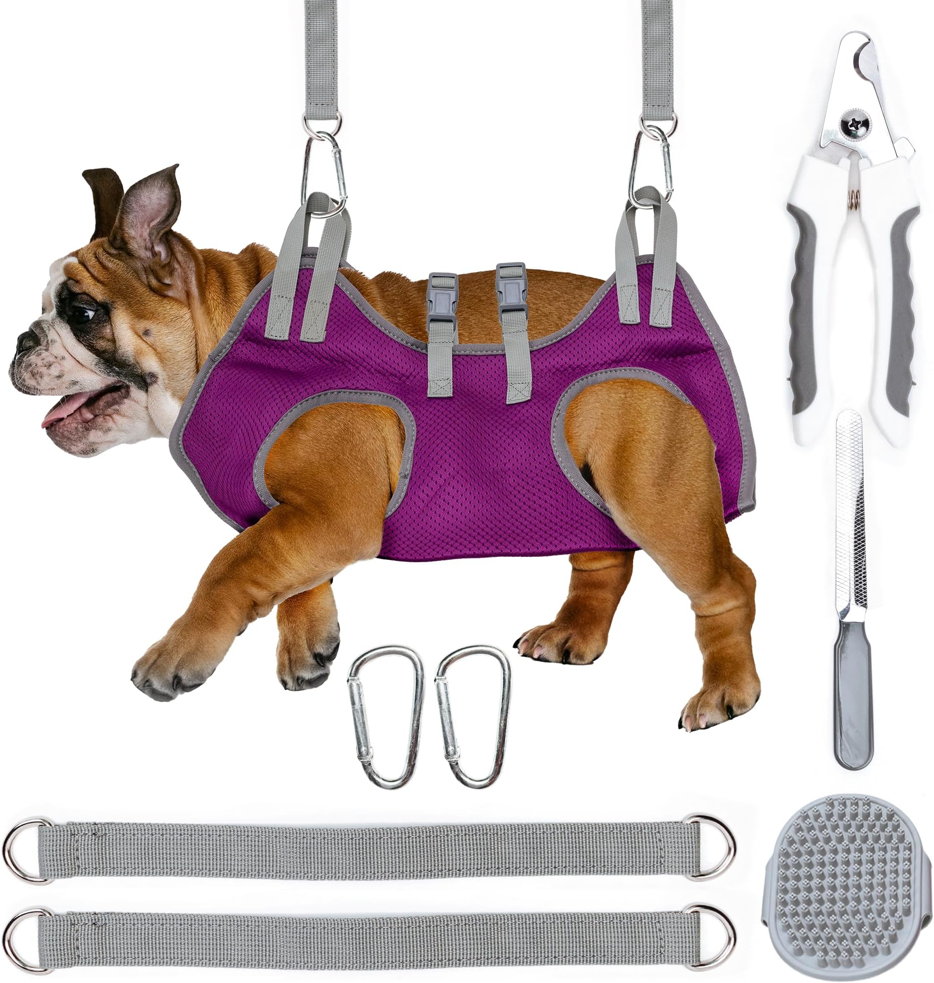 Amazon.com : VECCRAM Dog Grooming Hammock - Dog Grooming Harness, Cat ...