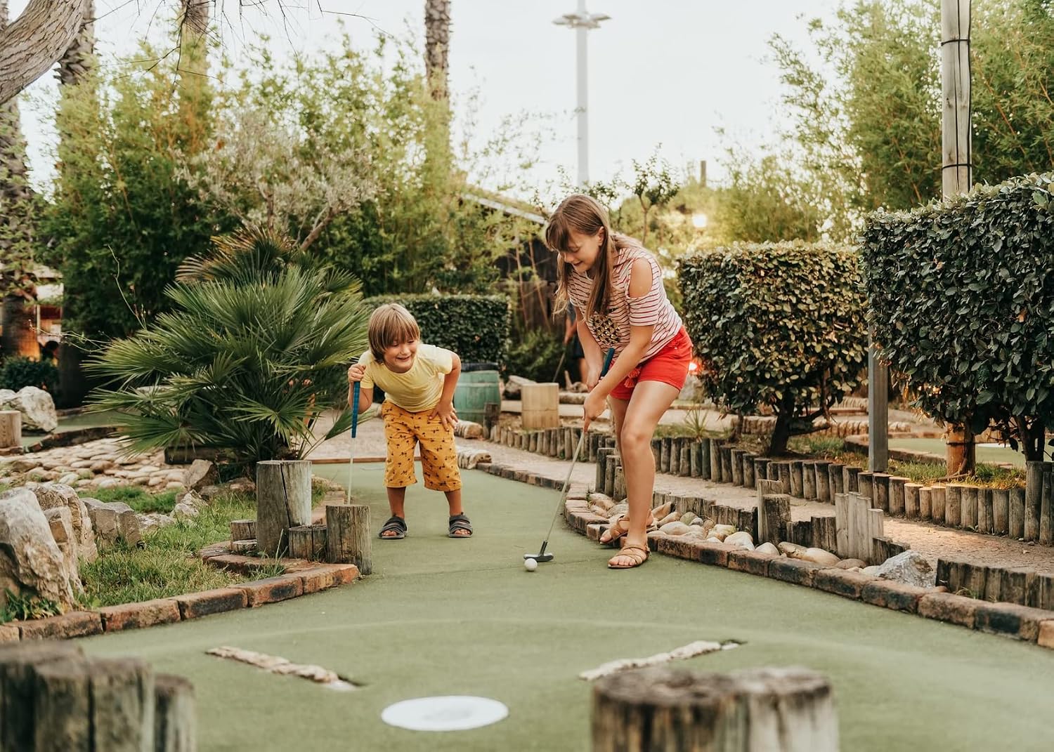 Putter ajustable para niños con eje retráctil y mano derecha e ...