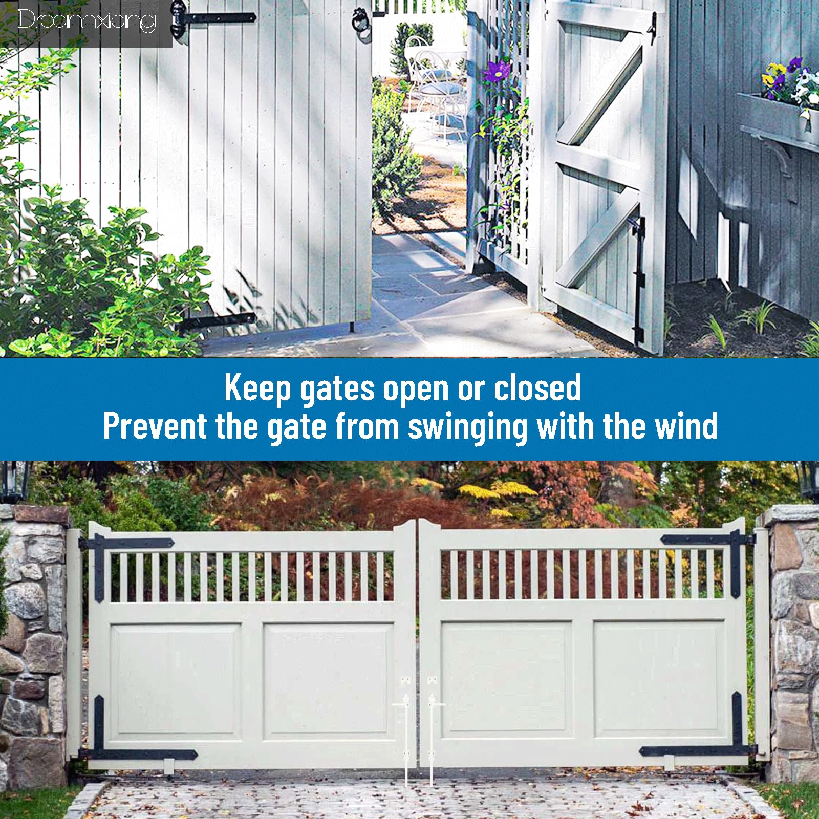 Snapklik.com : 18" Heavy Duty Cane Bolt Gate Drop Rod Hardware Ground ...