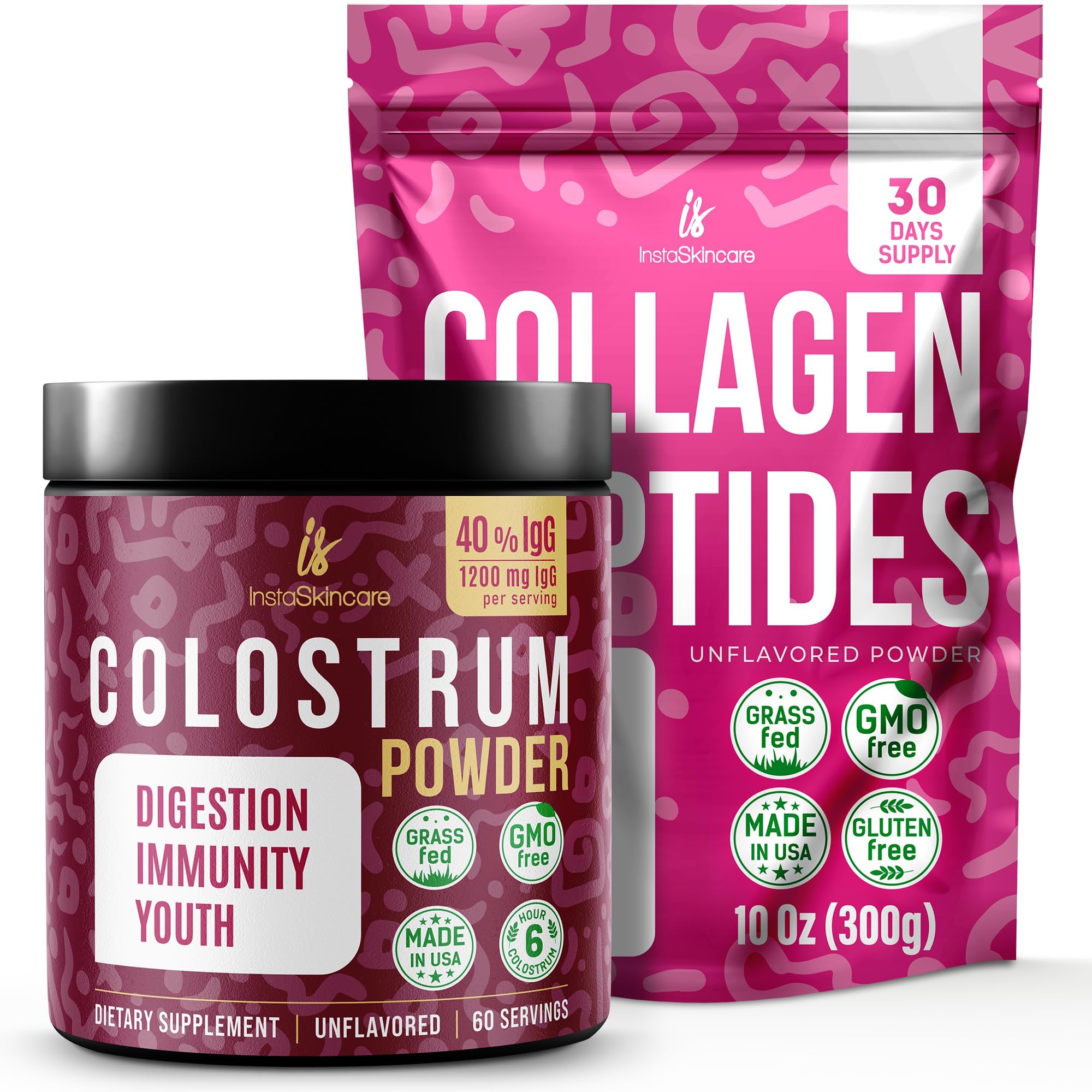 Amazon.com: InstaSkincare Collagen Peptides Powder for Women 10 Oz ...