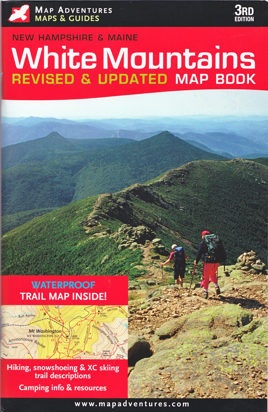 White Mountains, New Hampshire and Maine Guide Book and Map: Map ...
