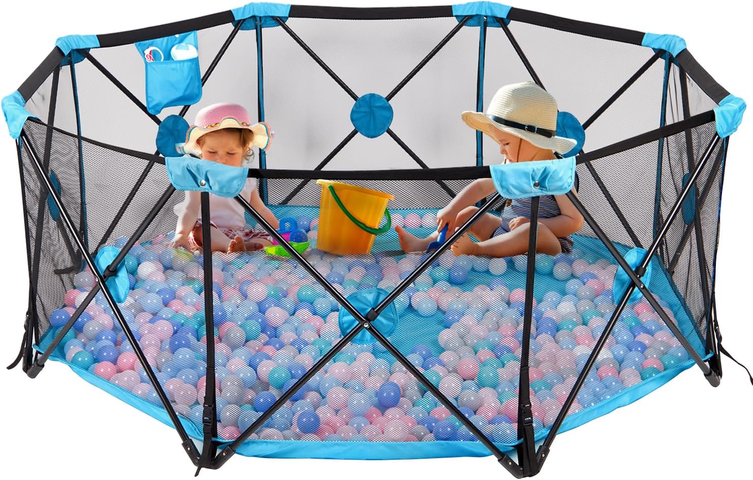 Hello-5ive Baby Playpen, Foldable and Portable Playpen with Carry Bag ...