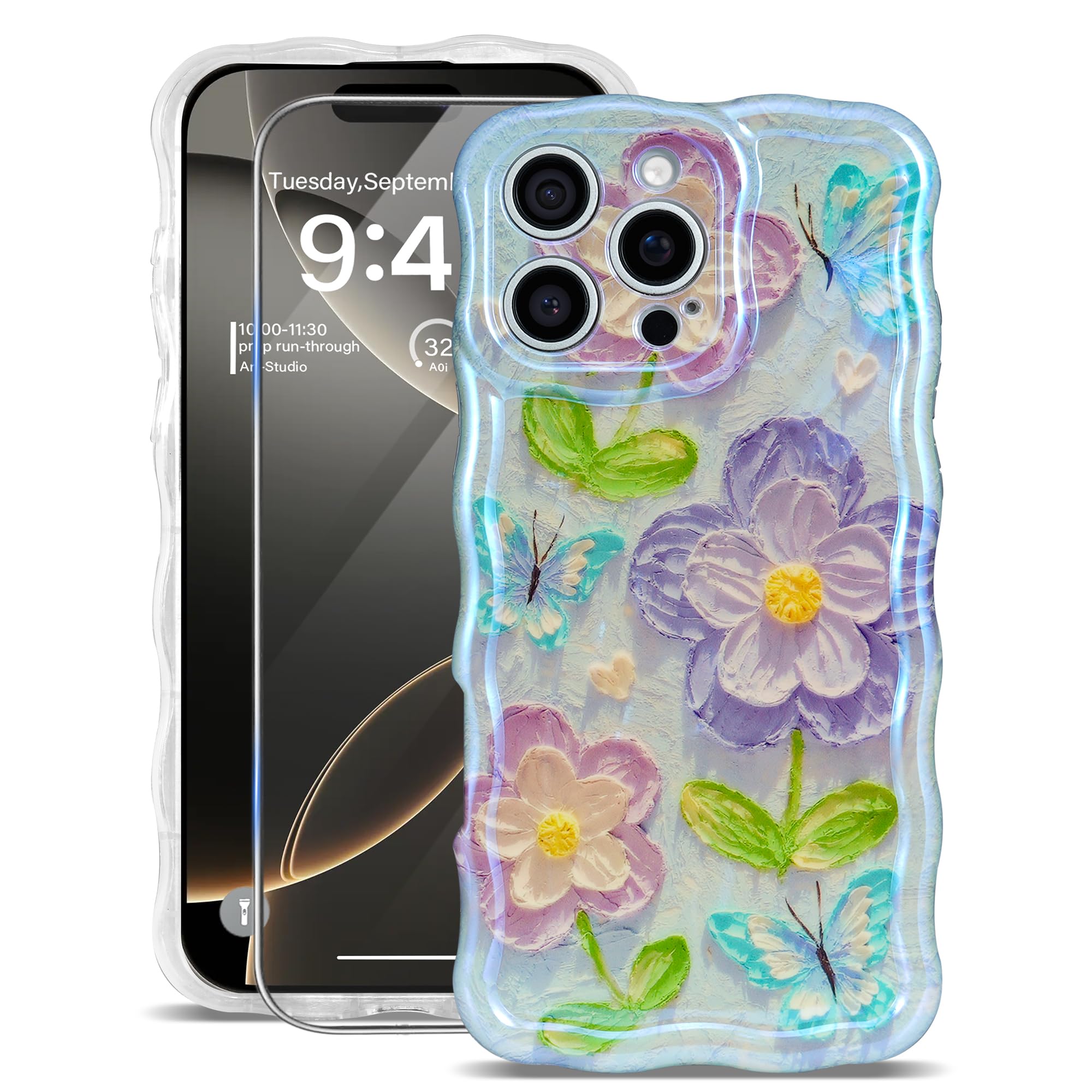 Amazon.com: sheheme for iPhone 16 Pro Max Case [with 9H Screen ...