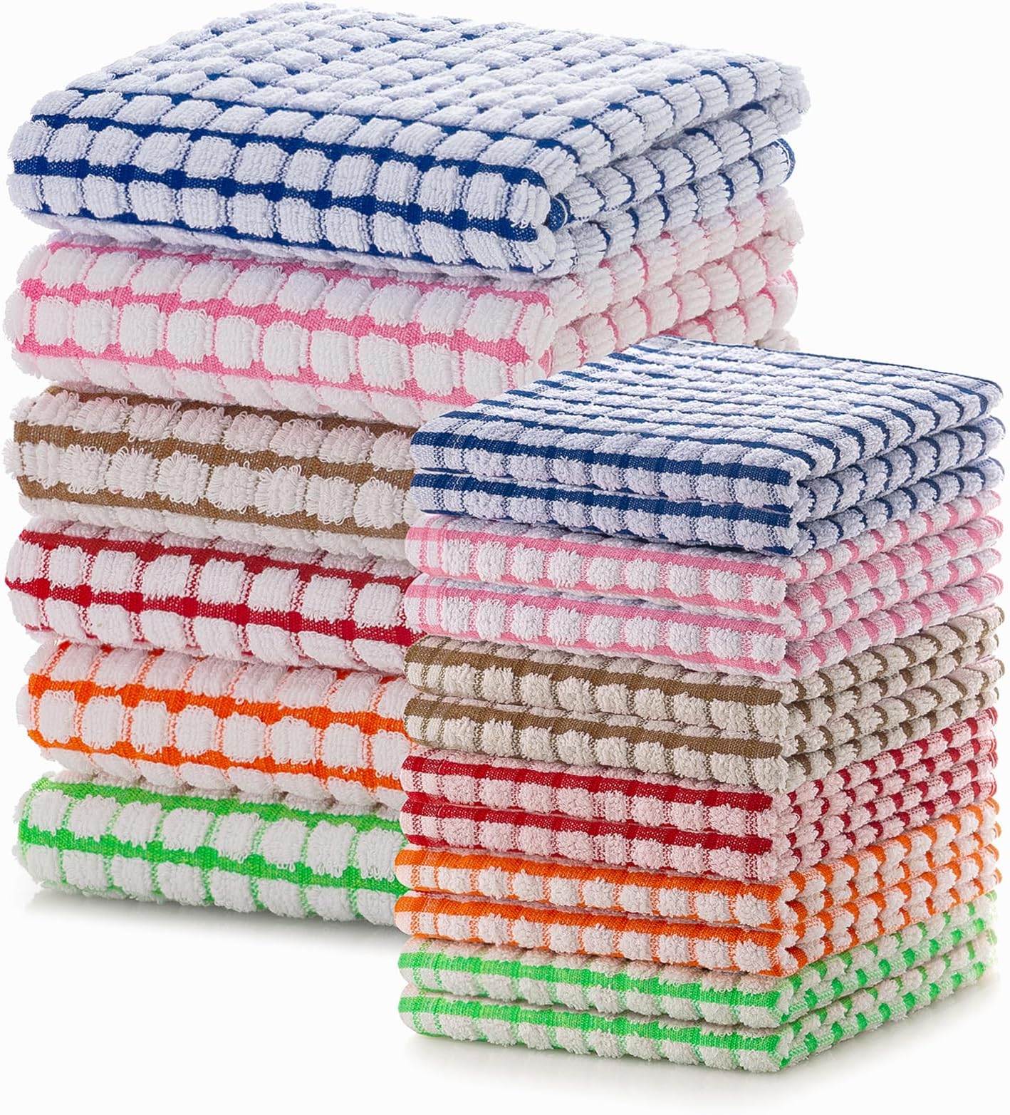 Amazon.com: DG Collections Kitchen Dish Towels, 100% Natural Cotton ...
