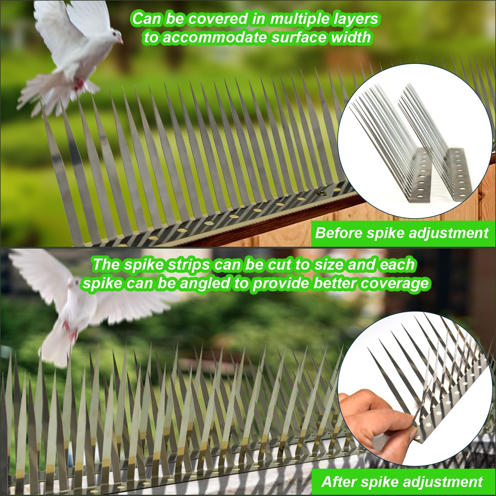 Snapklik.com : Bird Spikes, Squirrel Spikes And Squirrel Baffles Keep ...