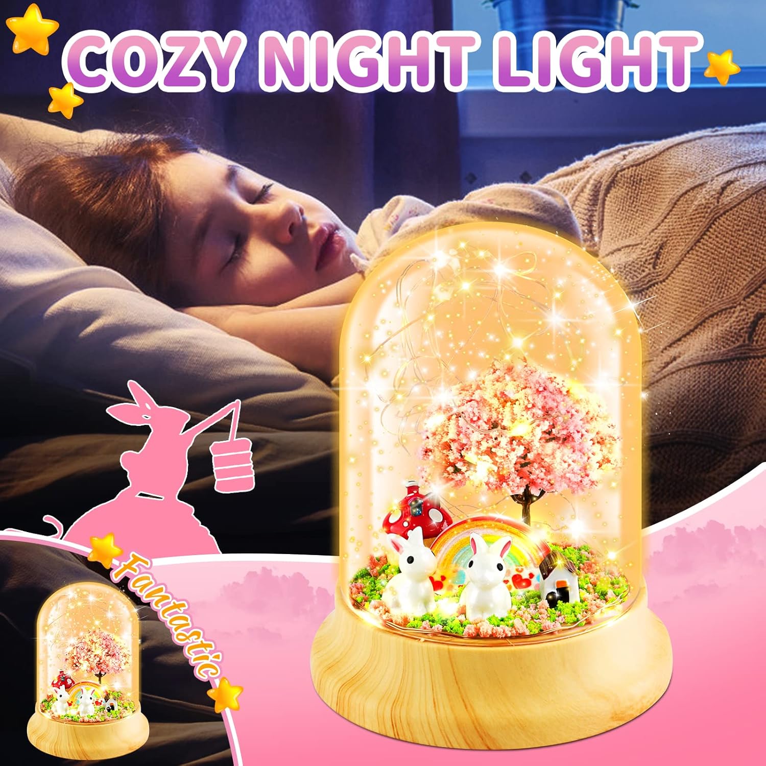 Aolieh Make Your Own Night Light-DIY Night Lights Gifts Craft Kit for ...