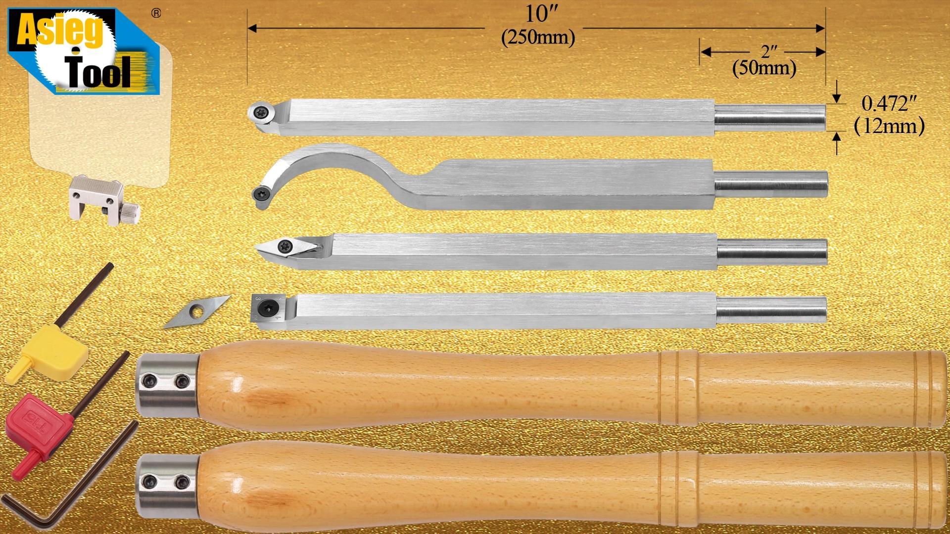 Watch Asieg Tool Rougher Detailer Finisher Hollower Woodturning on ...