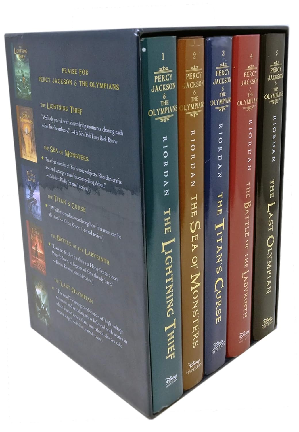 Percy Jackson and the Olympians Collection Rick Riordan 5 Books Set by ...