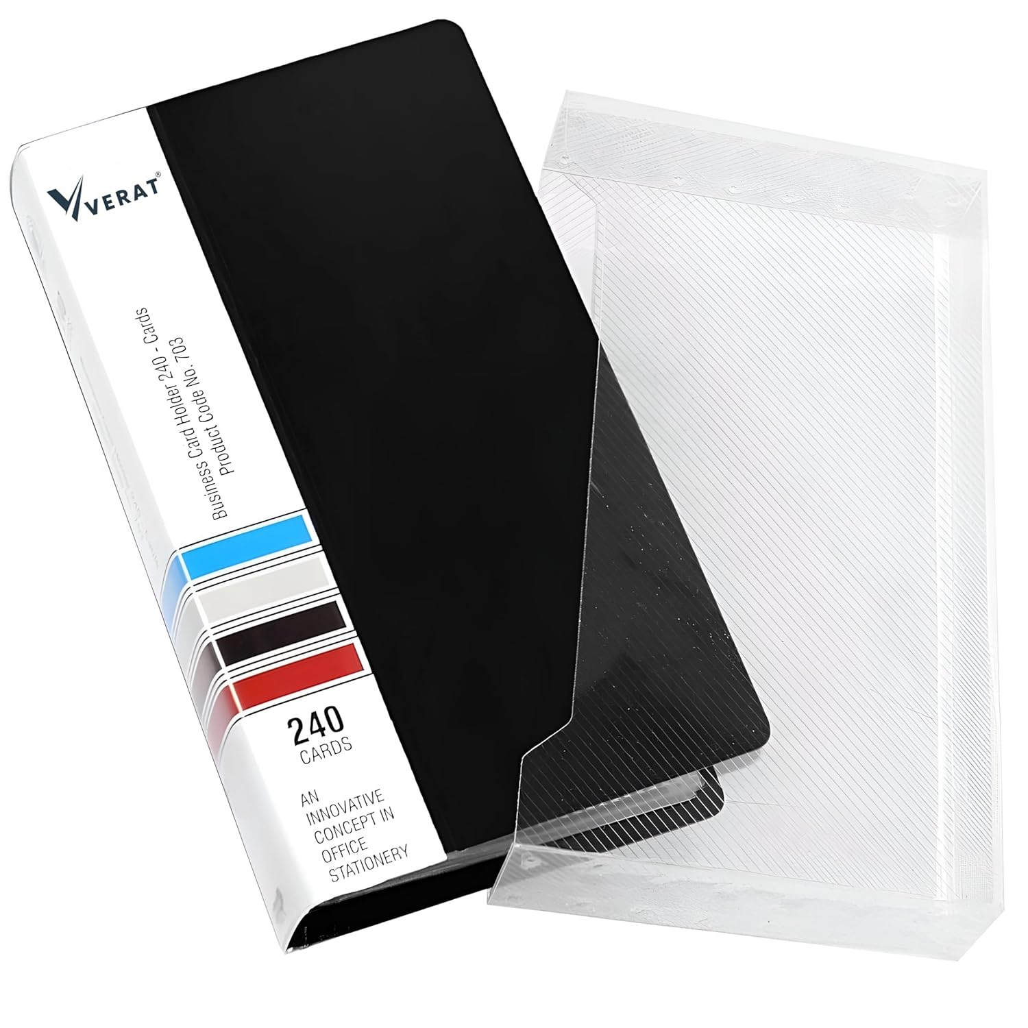 VERAT Business Card Holder, 120 Pockets for 240 Cards Business Card ...