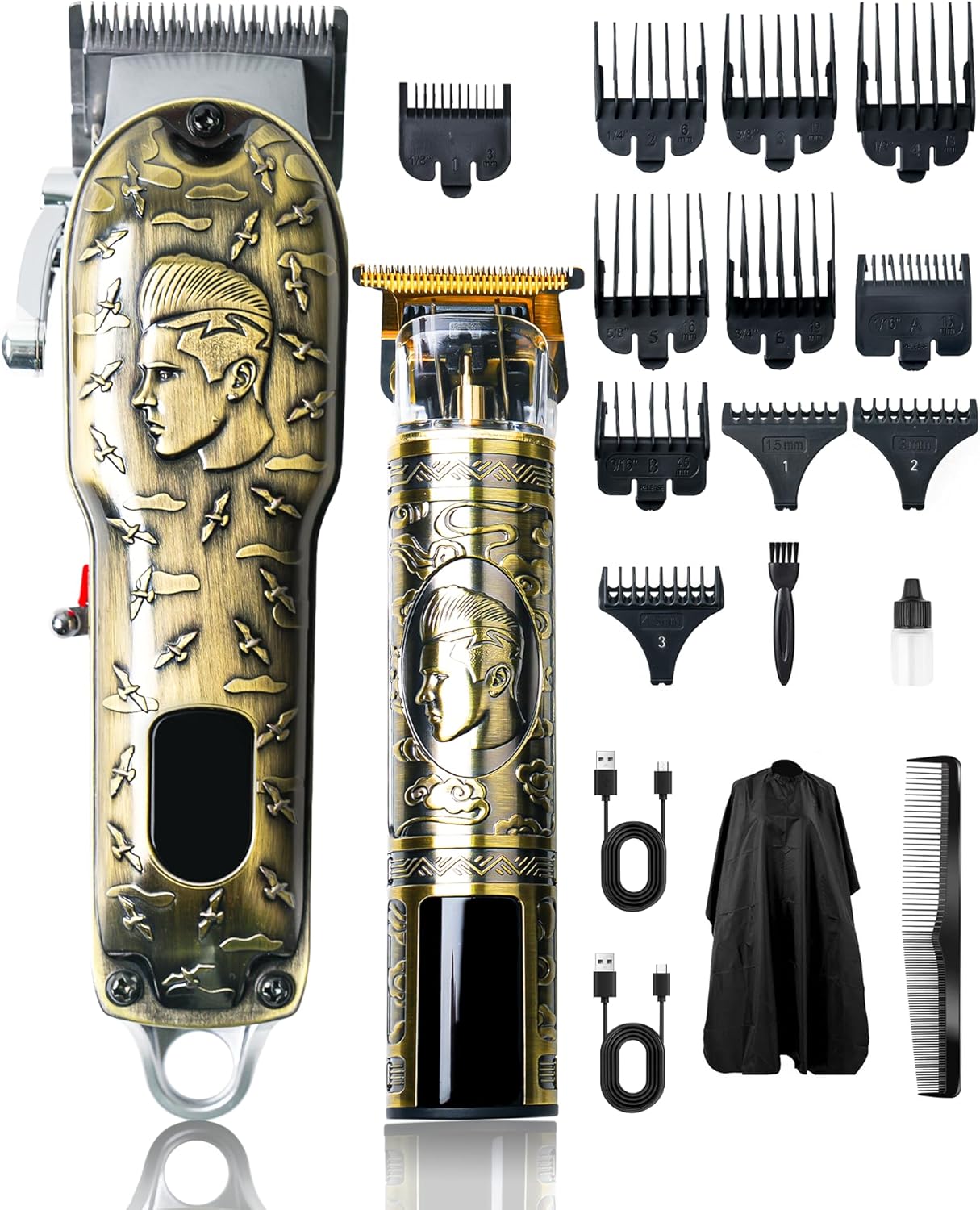 Amazon.com: ceamorfco Professional Beard Trimmer, Upgraded Cordless ...