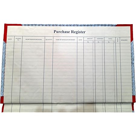 Minna BAZZAR Inward Outward Register - 70 GS M Ledger Paper (Inward ...