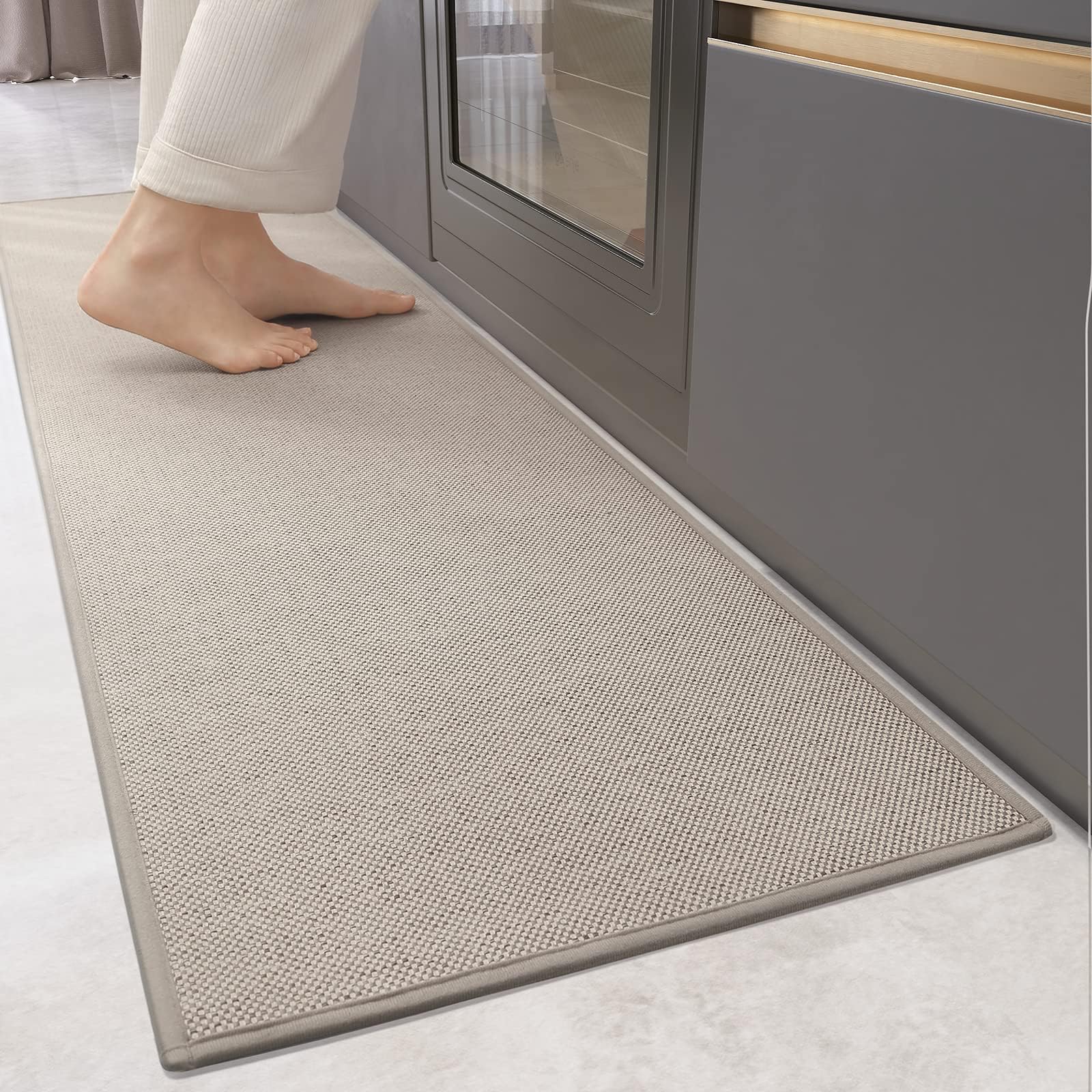 Amazon.com: Kitchen Rugs and Kitchen Mats Non Skid Washable - Non Slip ...