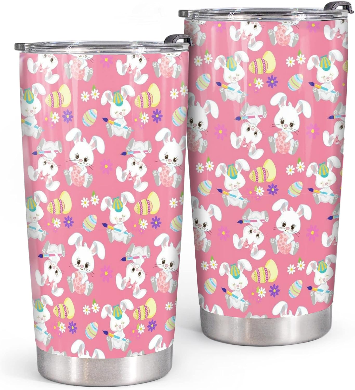 Amazon.com | 20oz Easter Tumbler With Lid Cute Bunny Easter Gifts For ...