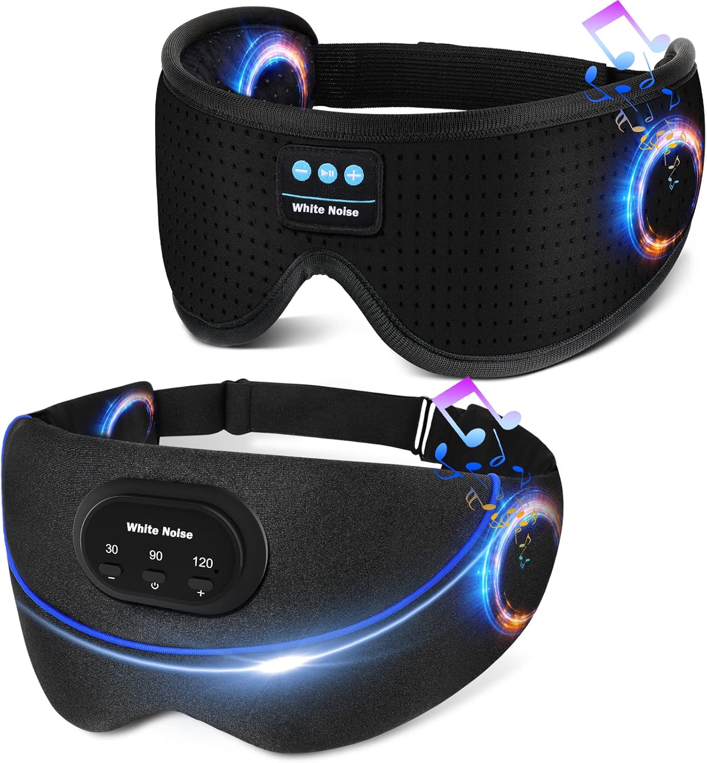 Amazon.com: Sleep Headphones, White Noise Bluetooth Sleep Mask Wireless ...