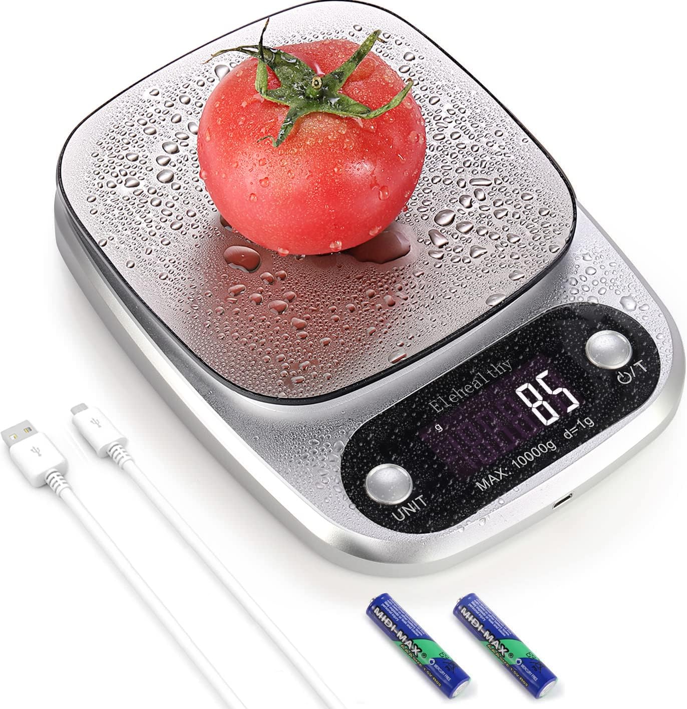 Amazon.com: Rechargeable Kitchen Scale 1g, High Precision Digital Food ...