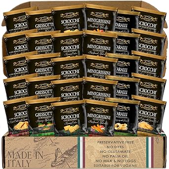 Amazon.com: Italian Cracker Assortment - Pack of 30 - Snack Size ...