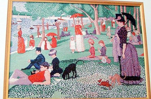 George Seurat's Sunday in the Park - Cross Stitch Chart Adaptation ...