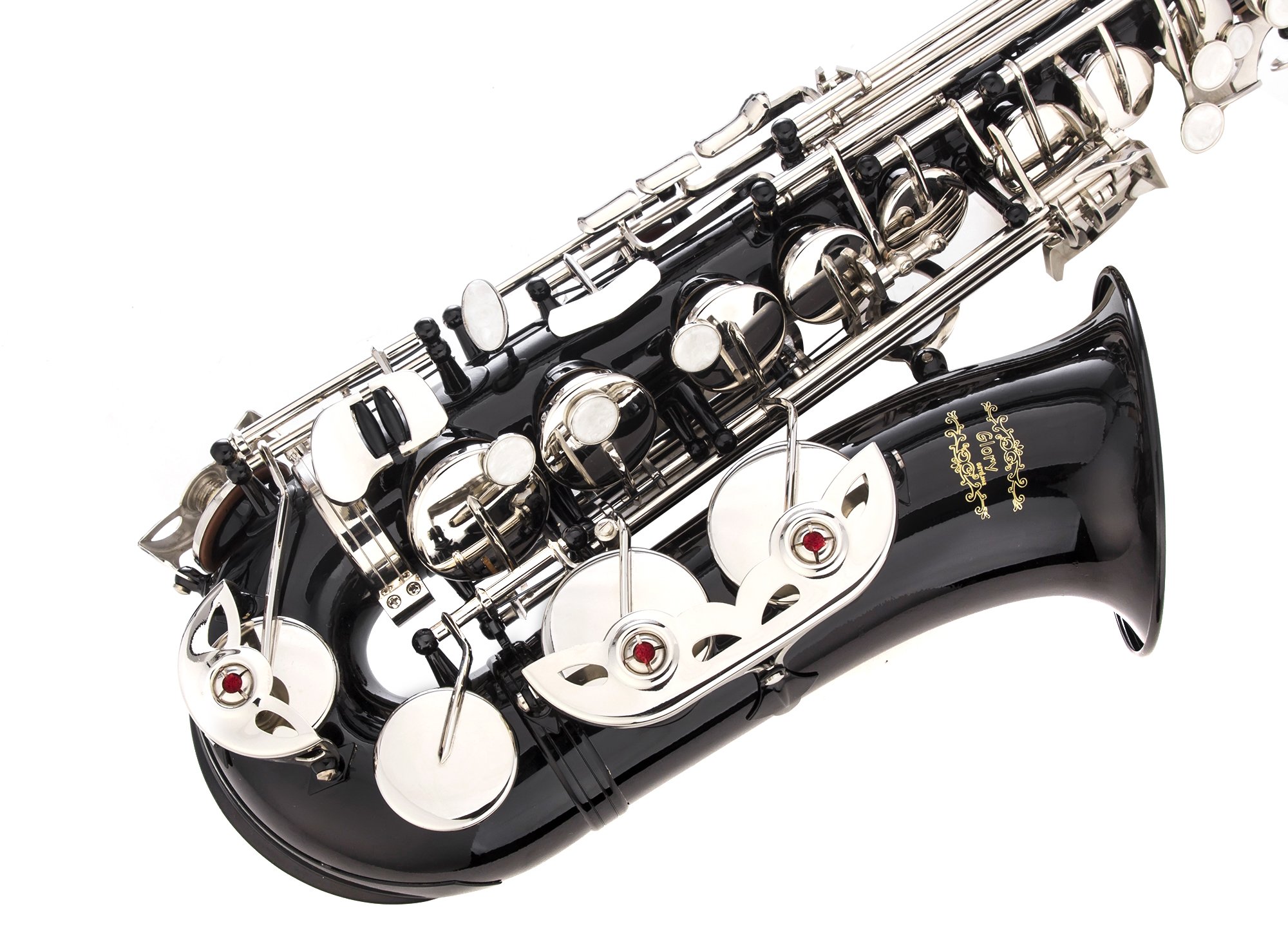 Snapklik.com : Glory Black/Silver Keys E Flat Alto Saxophone