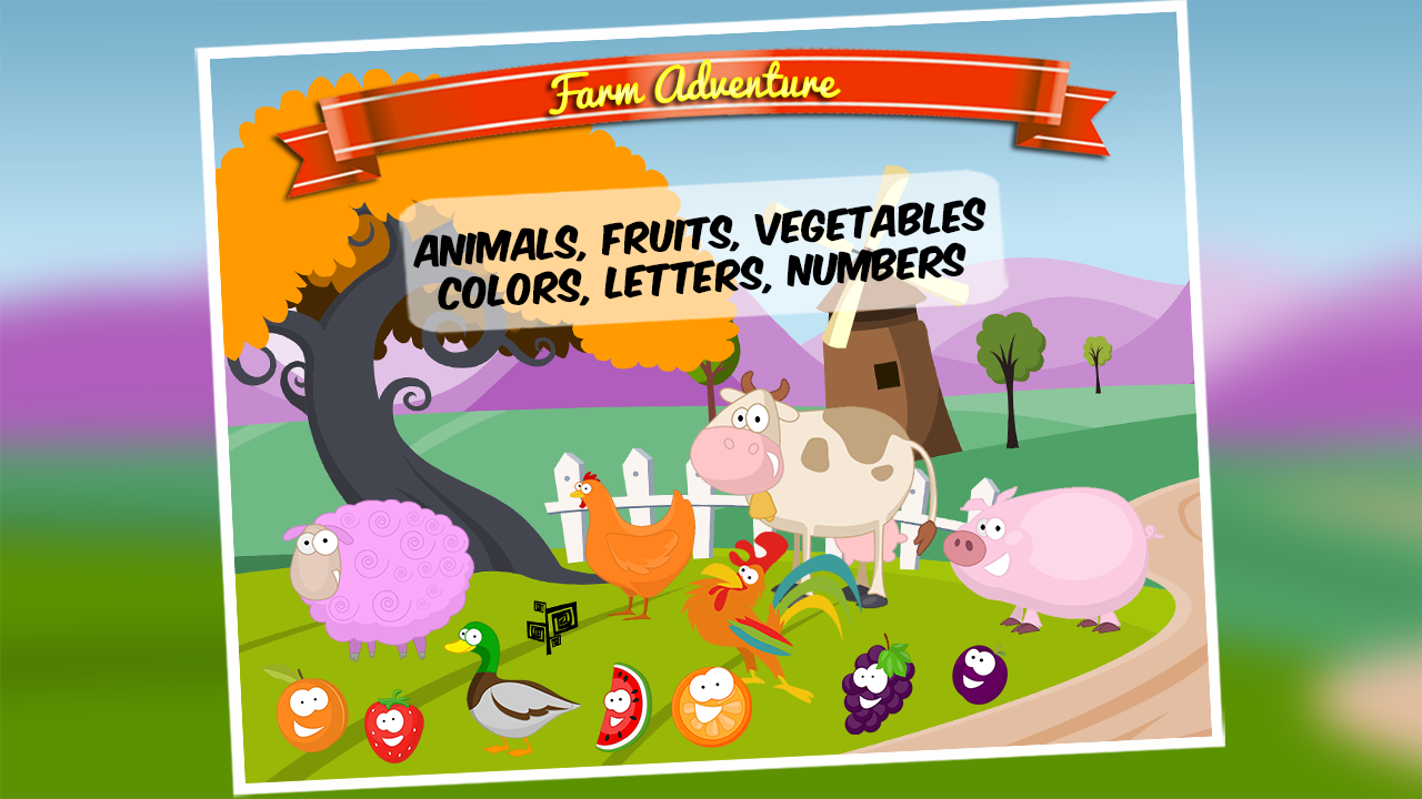 Farm Adventure for Kids Free - Play with animals, letters, numbers ...