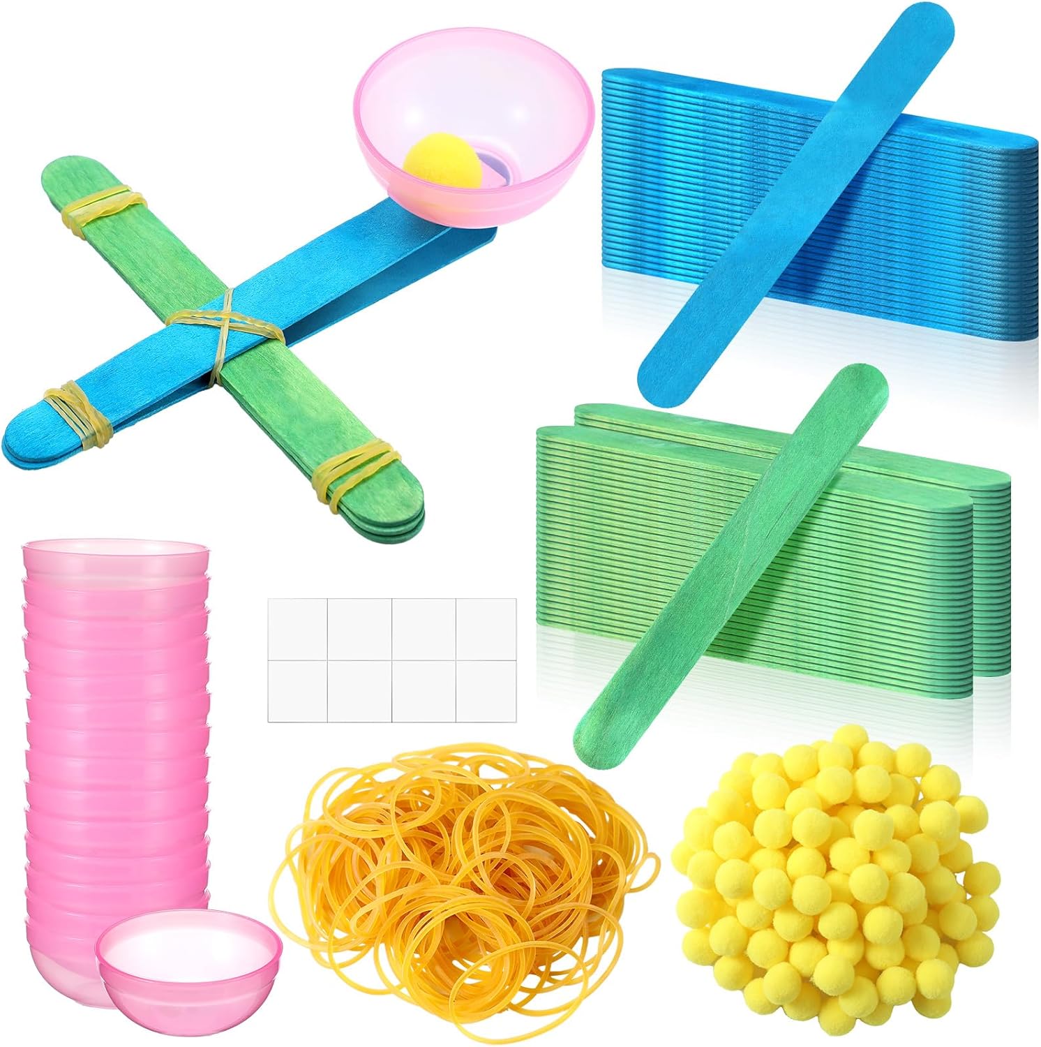 Amazon.com: Foilswirl 24 Sets Stem DIY Catapult Craft Kit Craft Stick ...