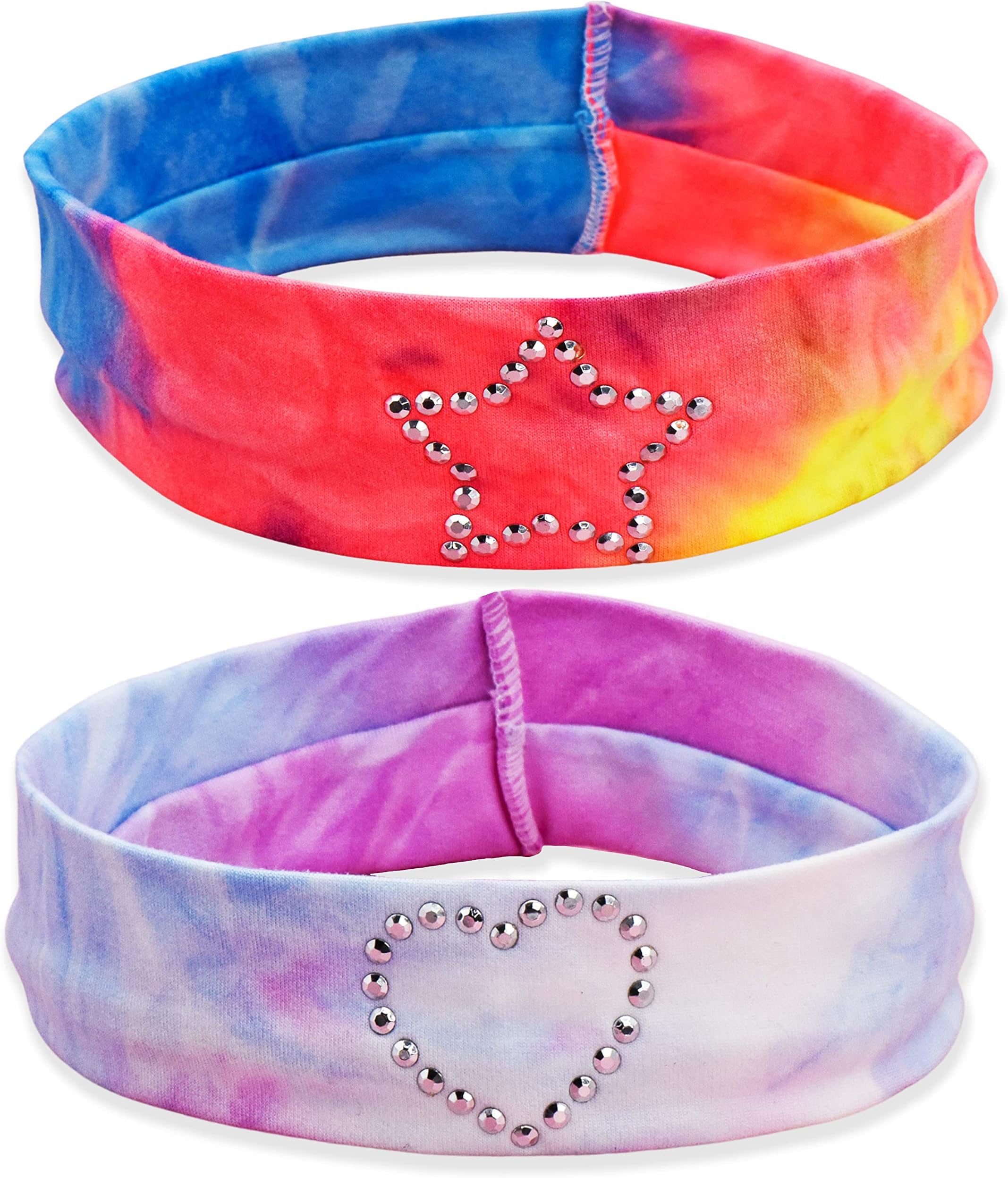 Amazon.com : Waydress 6 Pieces Spa Headbands Girls Soft Tie Dye ...