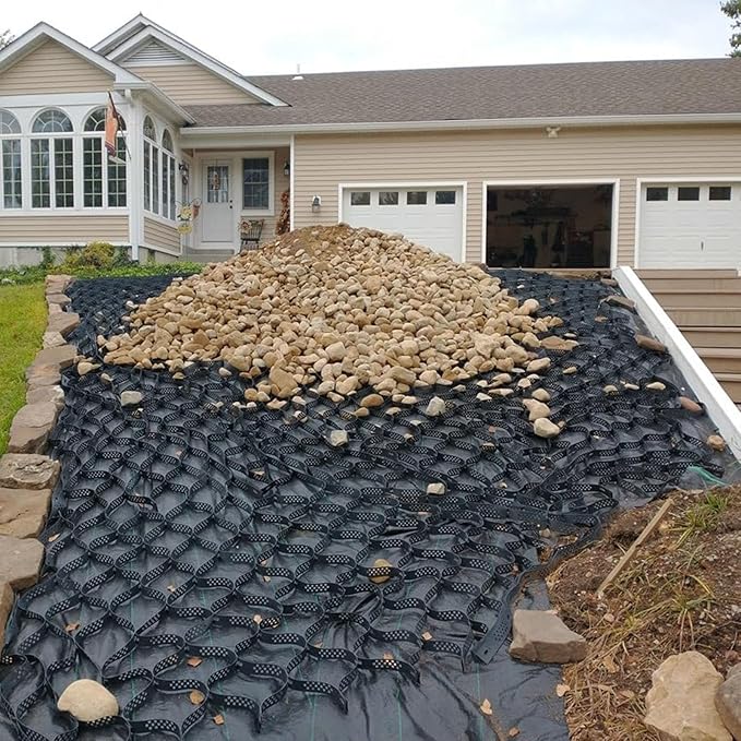 Gravel Stabilizer Grid Geo Plastic Slope Grid For Holding Stones, Heavy ...