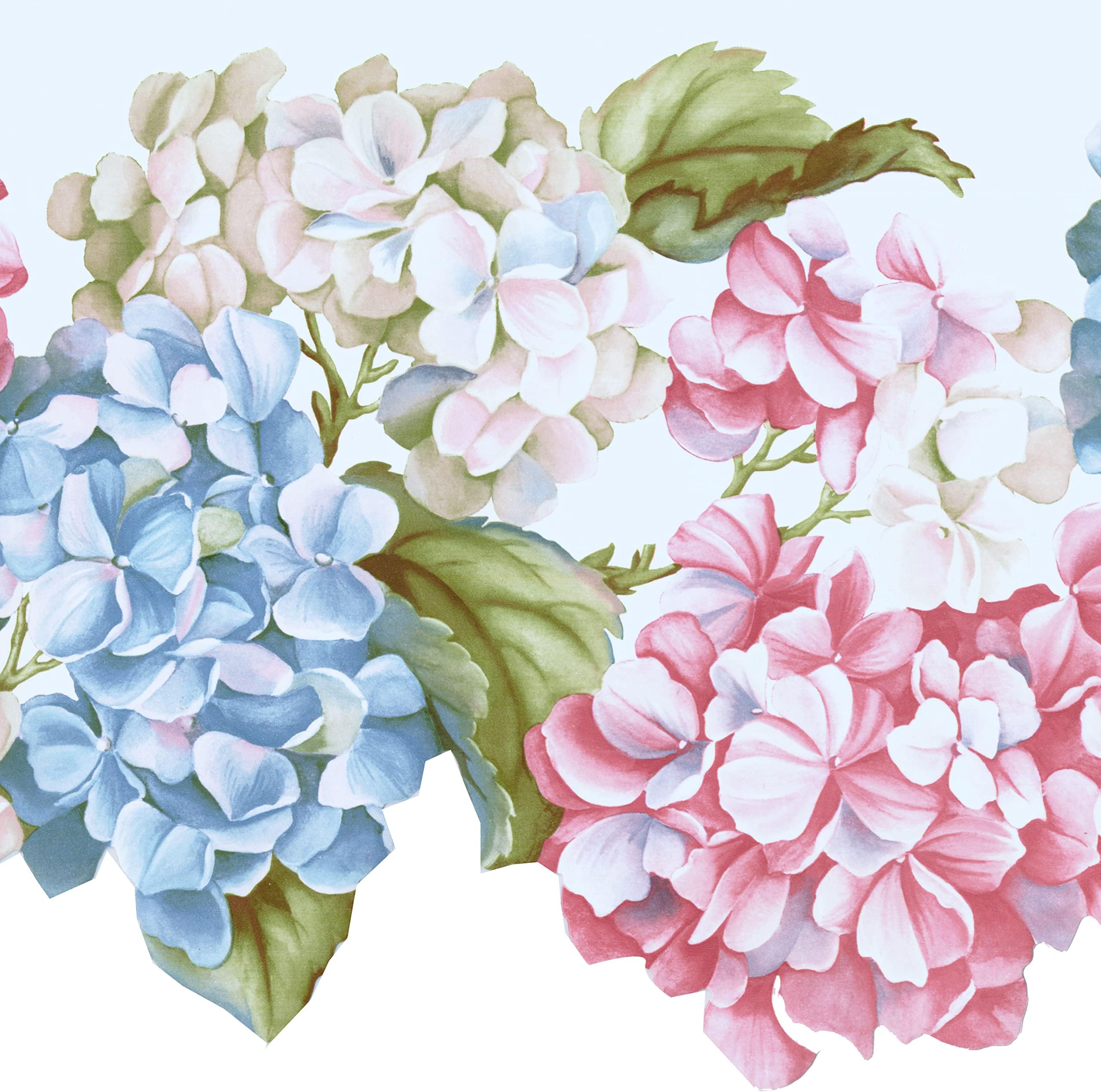 Graham and Brown Floral Die Cut Border Blue - Wallpaper Borders ...