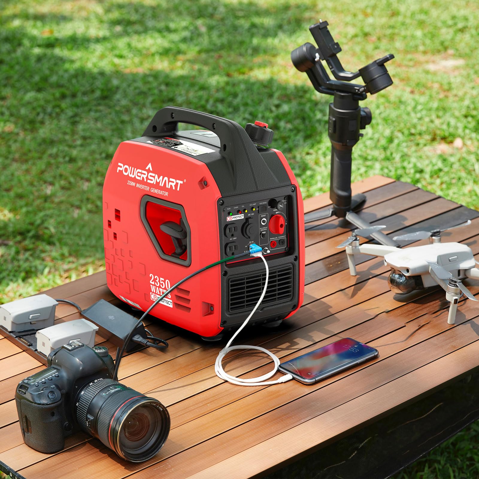 Snapklik.com : PowerSmart 2350W Super Quiet Portable Inverter Generator