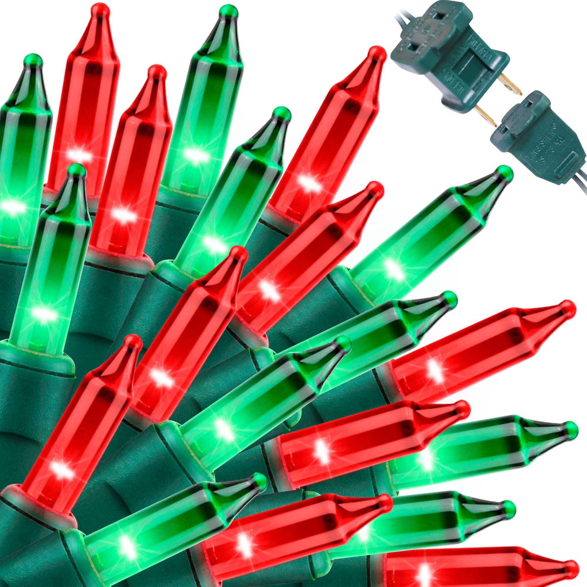Amazon.com: LAMPHOME Super-Bright Extendable Christmas Lights ...