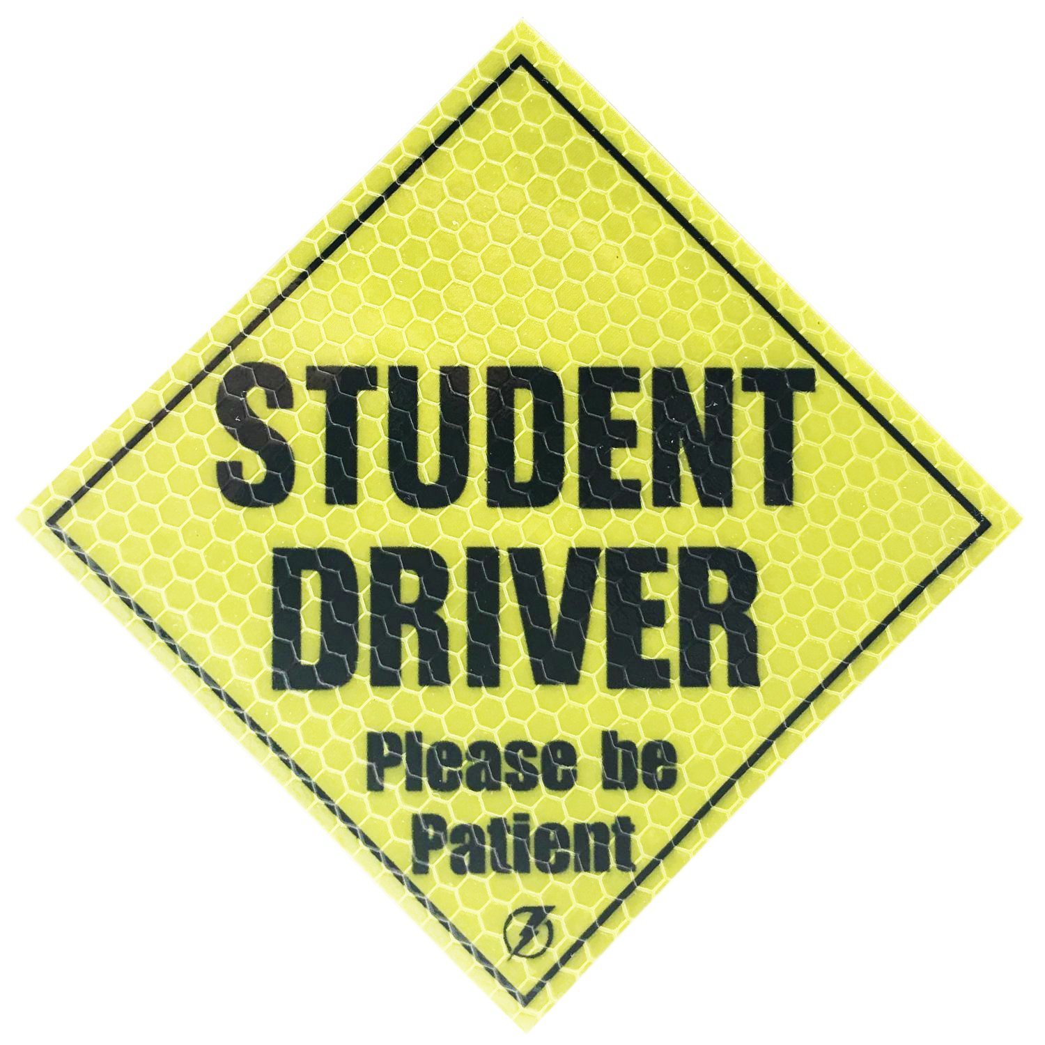 Blue Lightning Reflective Student Driver Magnetic Car Signs Safety ...