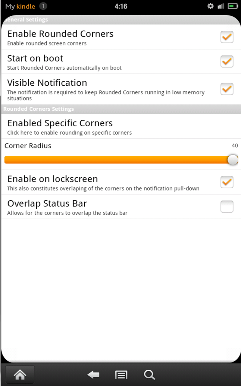 Round Screen Corners - App on Amazon Appstore