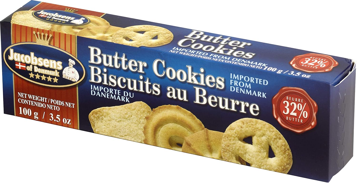 Jacobsens of Denmark Butter Cookies, 14er Pack (14 x 100 g) : Amazon.de ...
