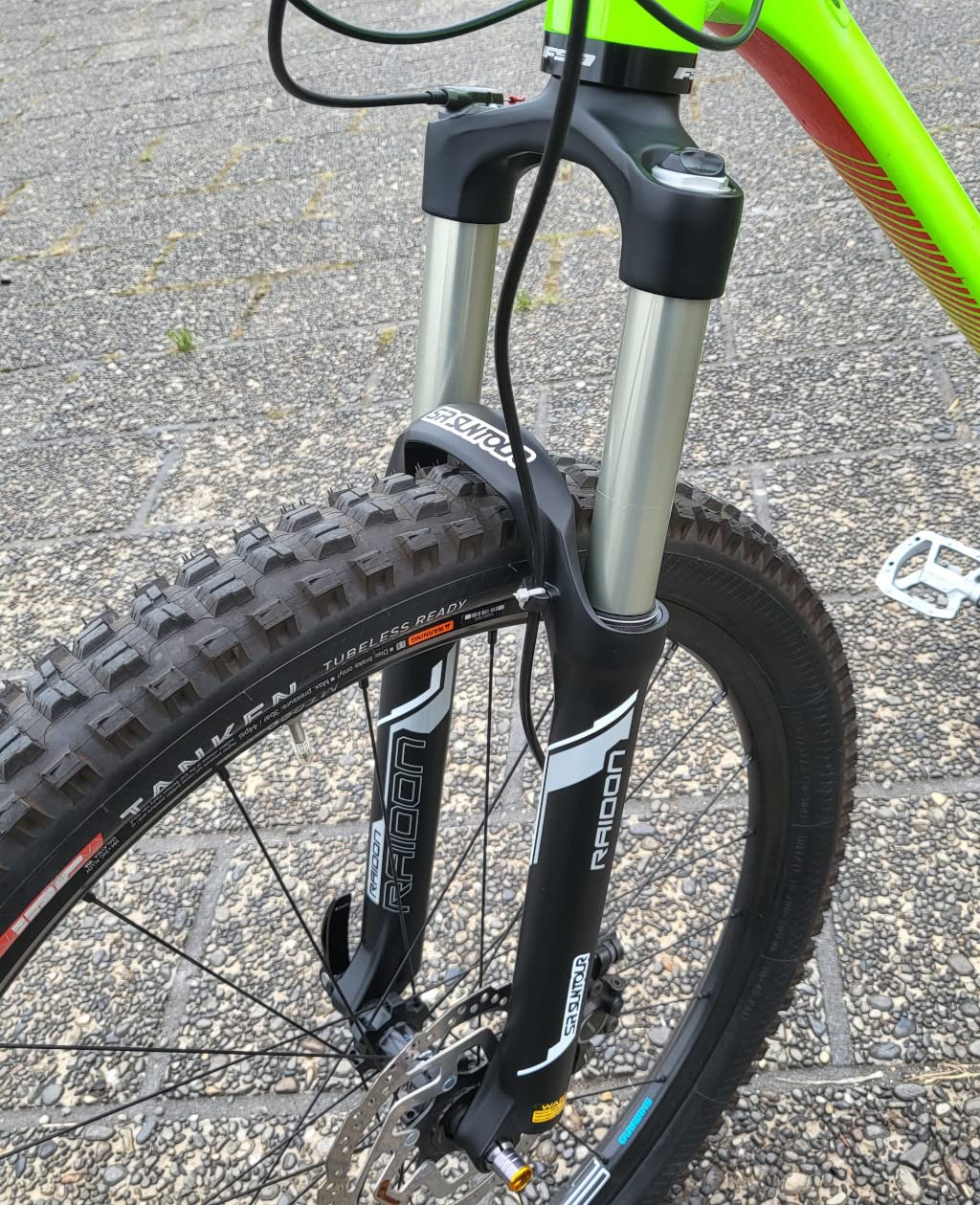 Amazon | SR SUNTOUR Raidon Fork 27.5" 120mm 1-1/8"-1.5" Remote QR 15mm ...