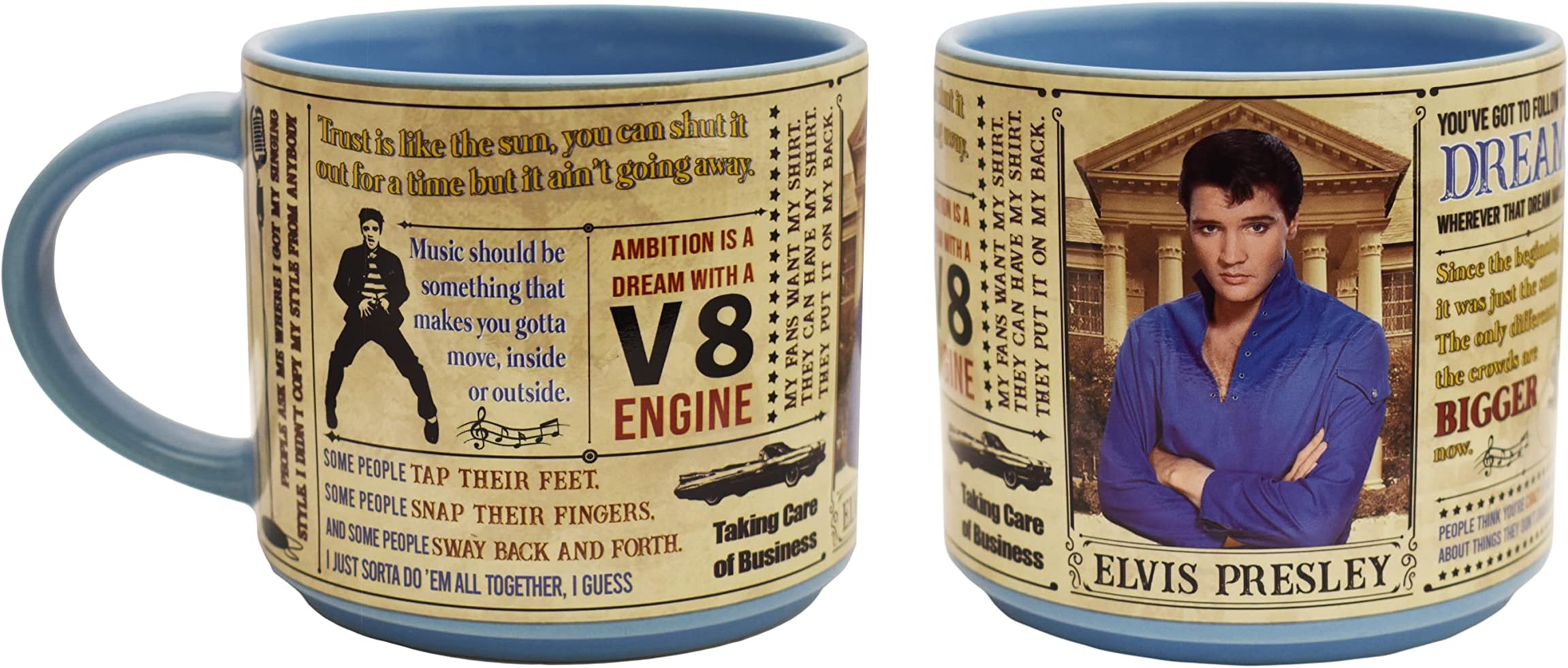Amazon.com: Elvis Presley Coffee Mug The King : Home & Kitchen