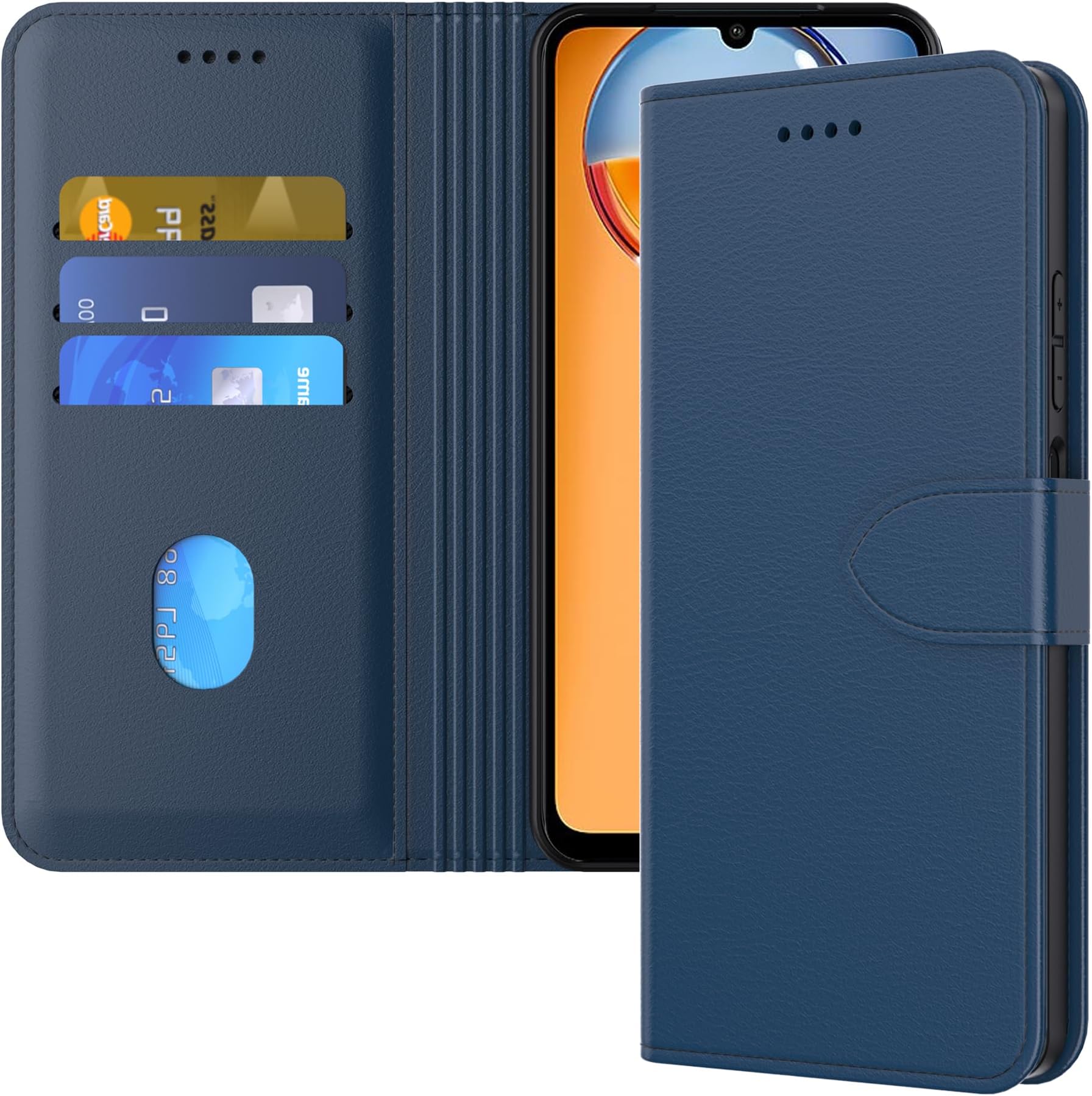 Aiziki Case For Xiaomi Redmi 13C/Poco C65 Wallet Premium Leather Flip ...