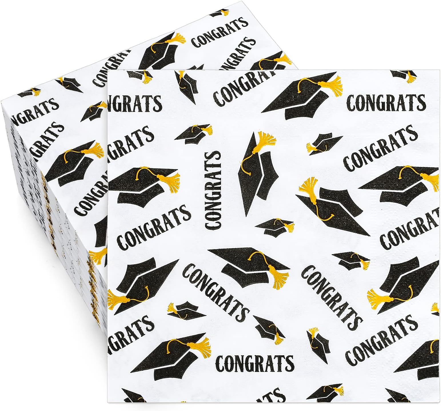 Amazon.com : Iconikal Graduation Party Napkins Disposable Paper Dinner ...