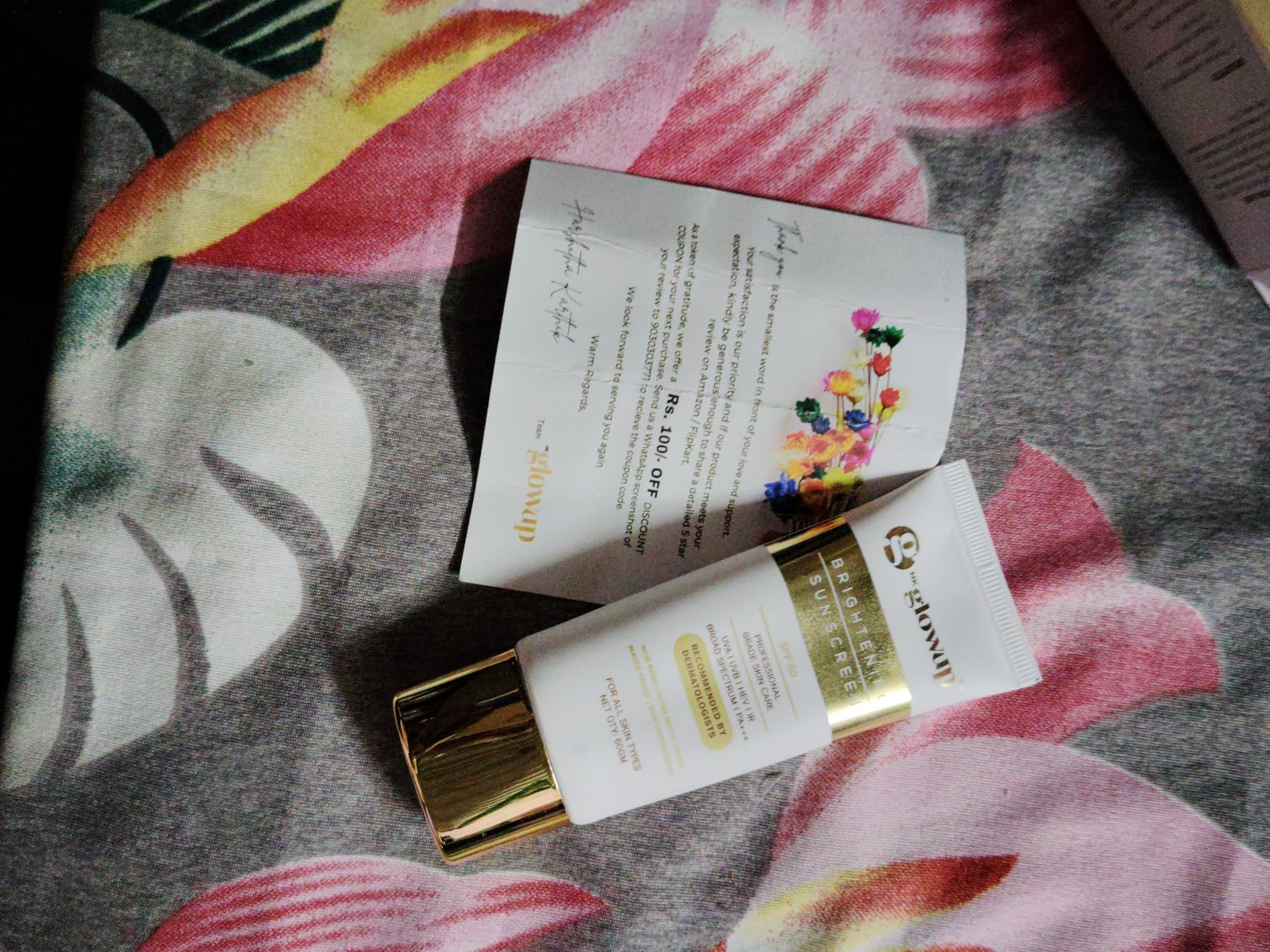 HK Glowup Brightening Sunscreen Cream For Women & Men Moisturising ...