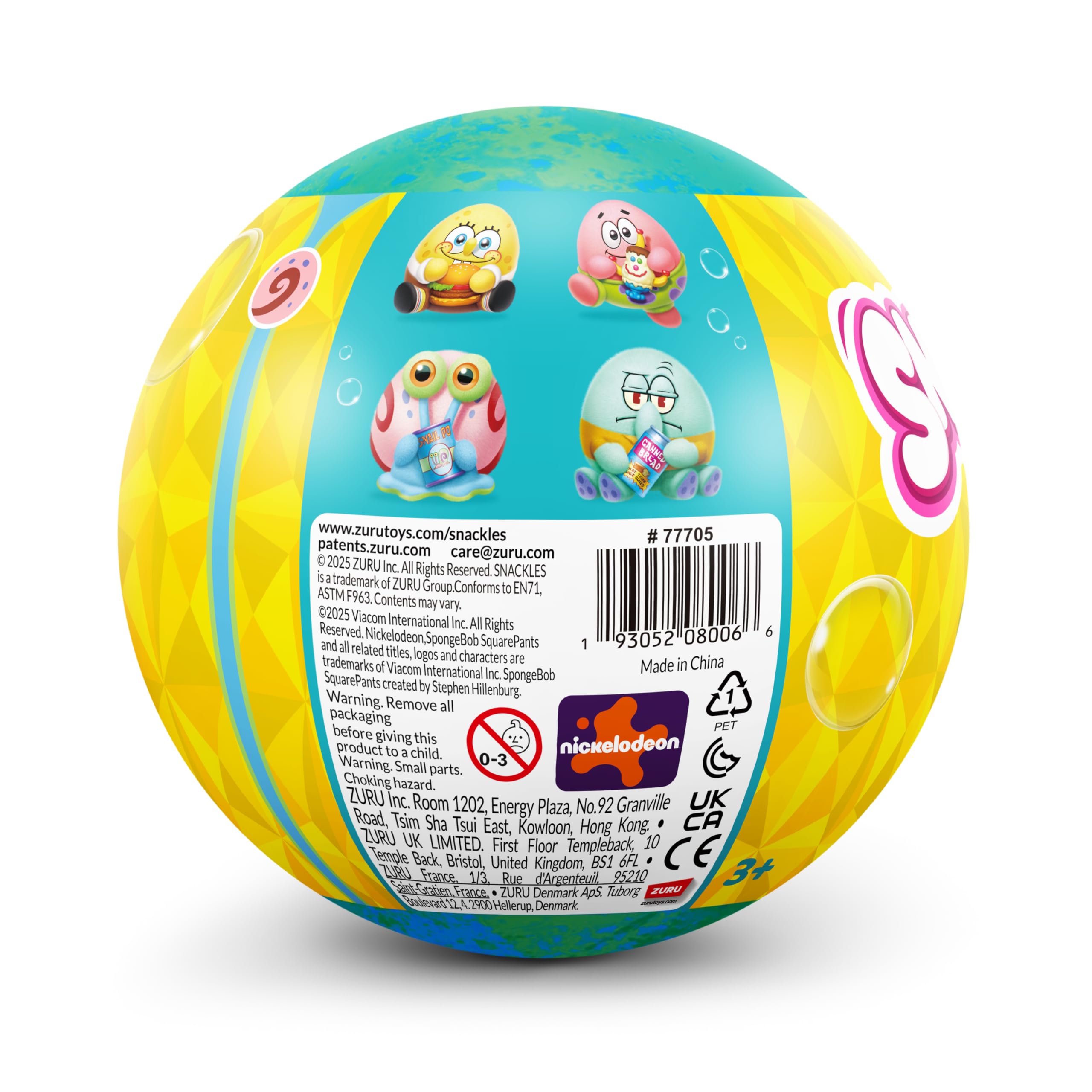 Snapklik.com : Snackles Licensed Character Spongebob Squarepants 5-inch ...