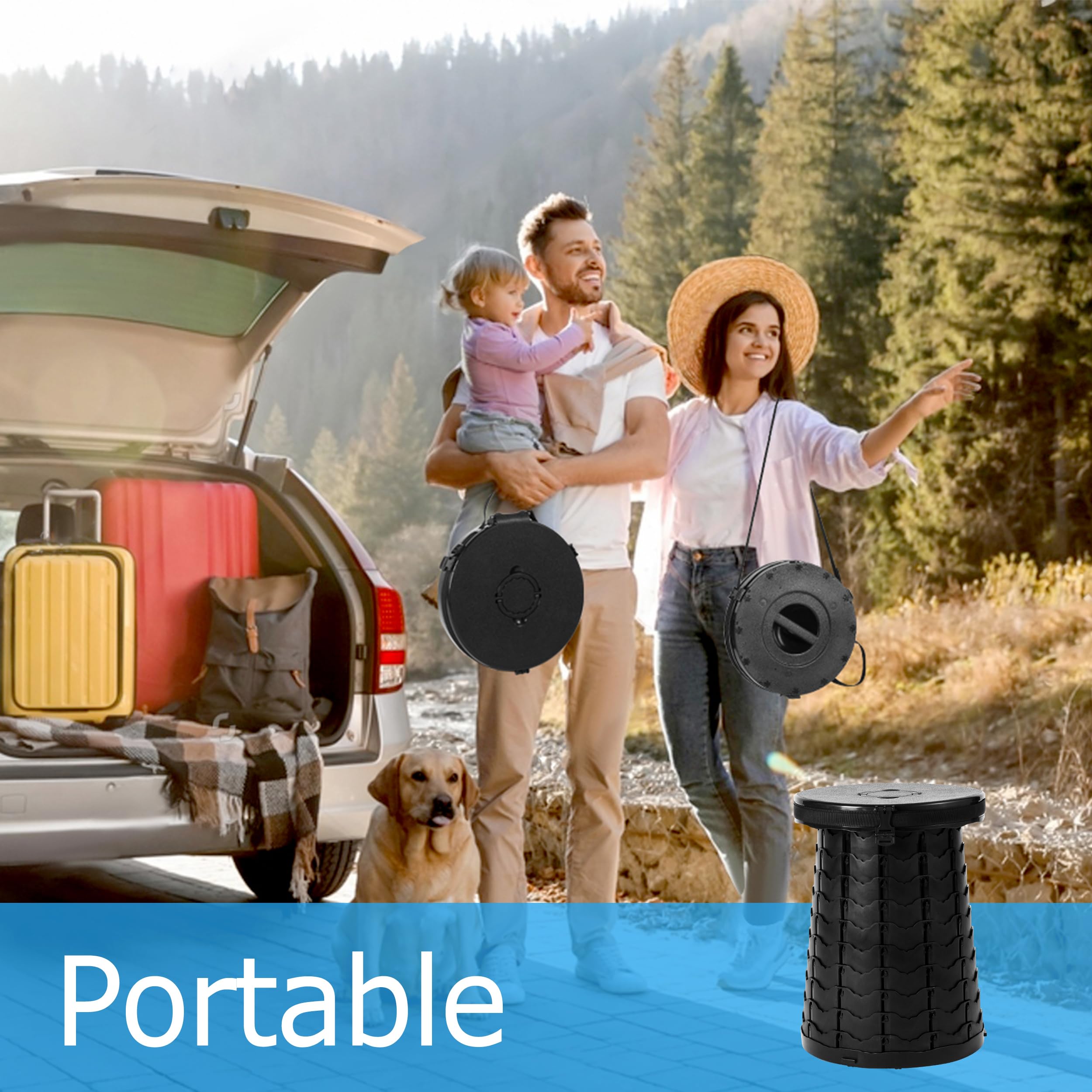 Snapklik.com : EDEFISY Portable Toilet XXL,197H Multifunctional Camping ...
