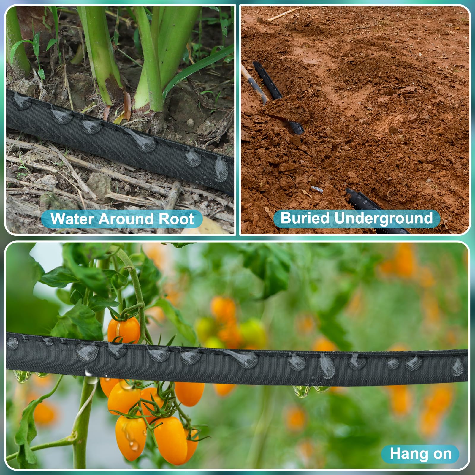 Underground Soaker Hose System DIG 1/4 In. X 50 Ft. Porous Drip Soaker