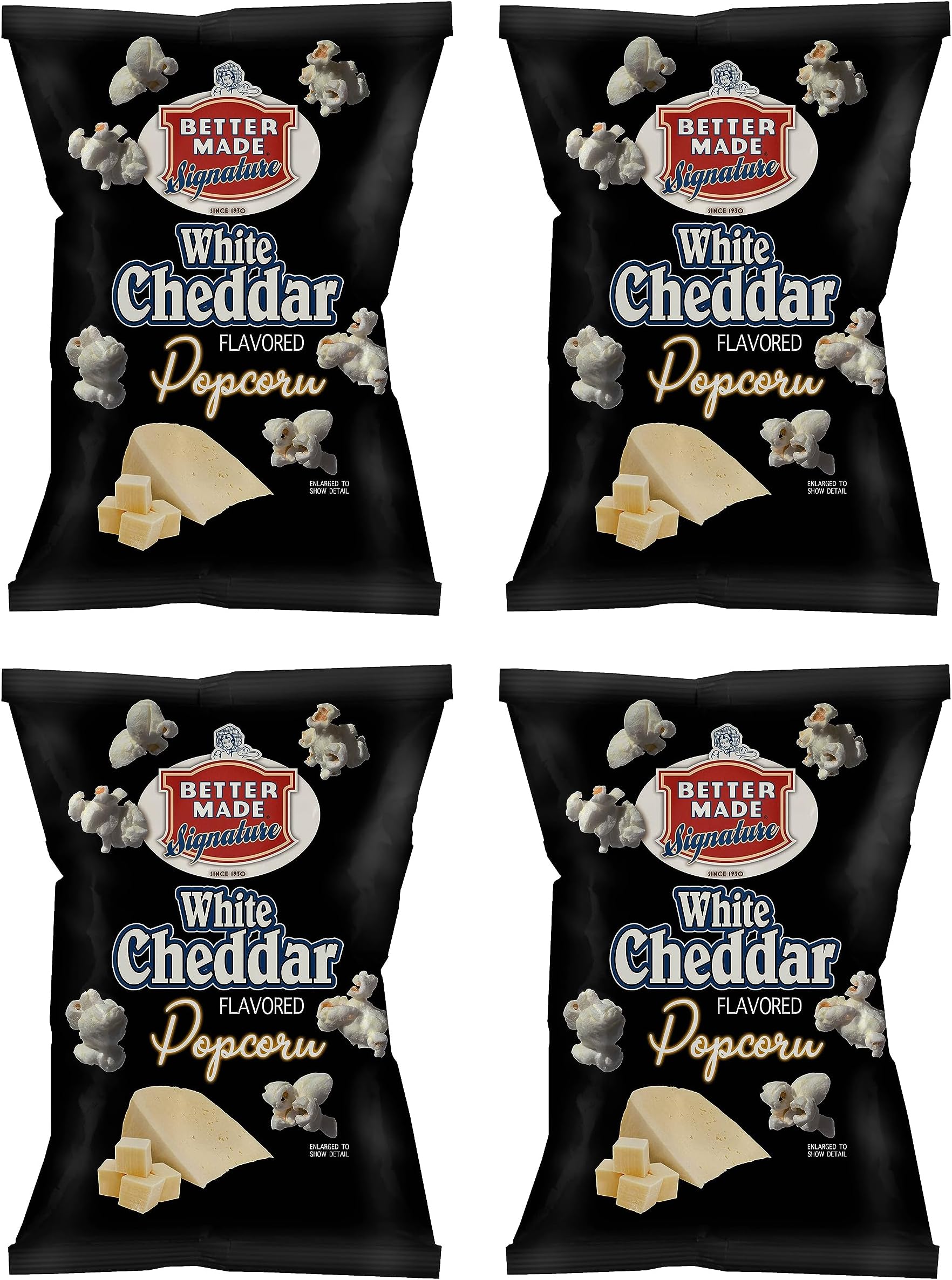 Amazon.com: Better Made Special White Cheddar & Cheddar Cheese Popcorn ...