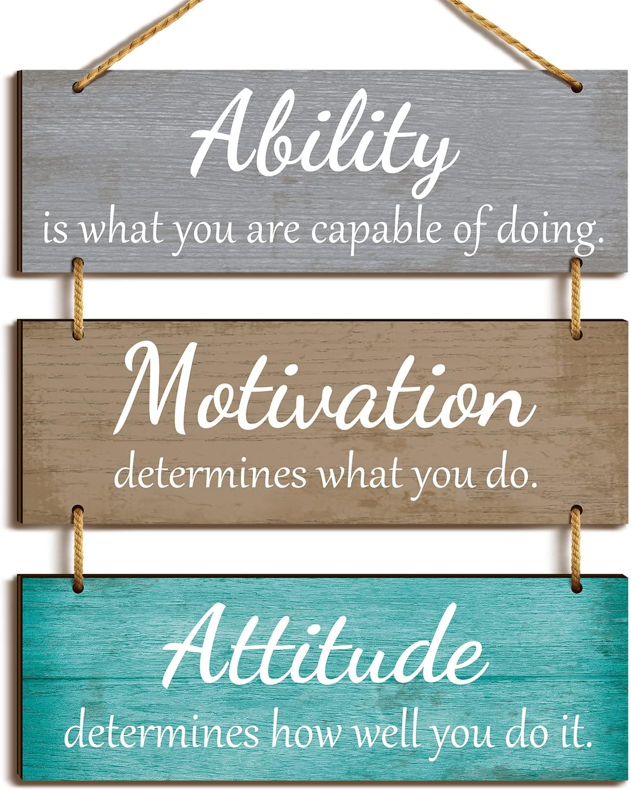 Amazon.com : Inspirational Motivational Signs Wall Decor Mindset ...