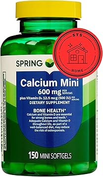 Amazon.com: Spring Valley Calcium Plus Vitamin D3 150 Mini Softgels ...