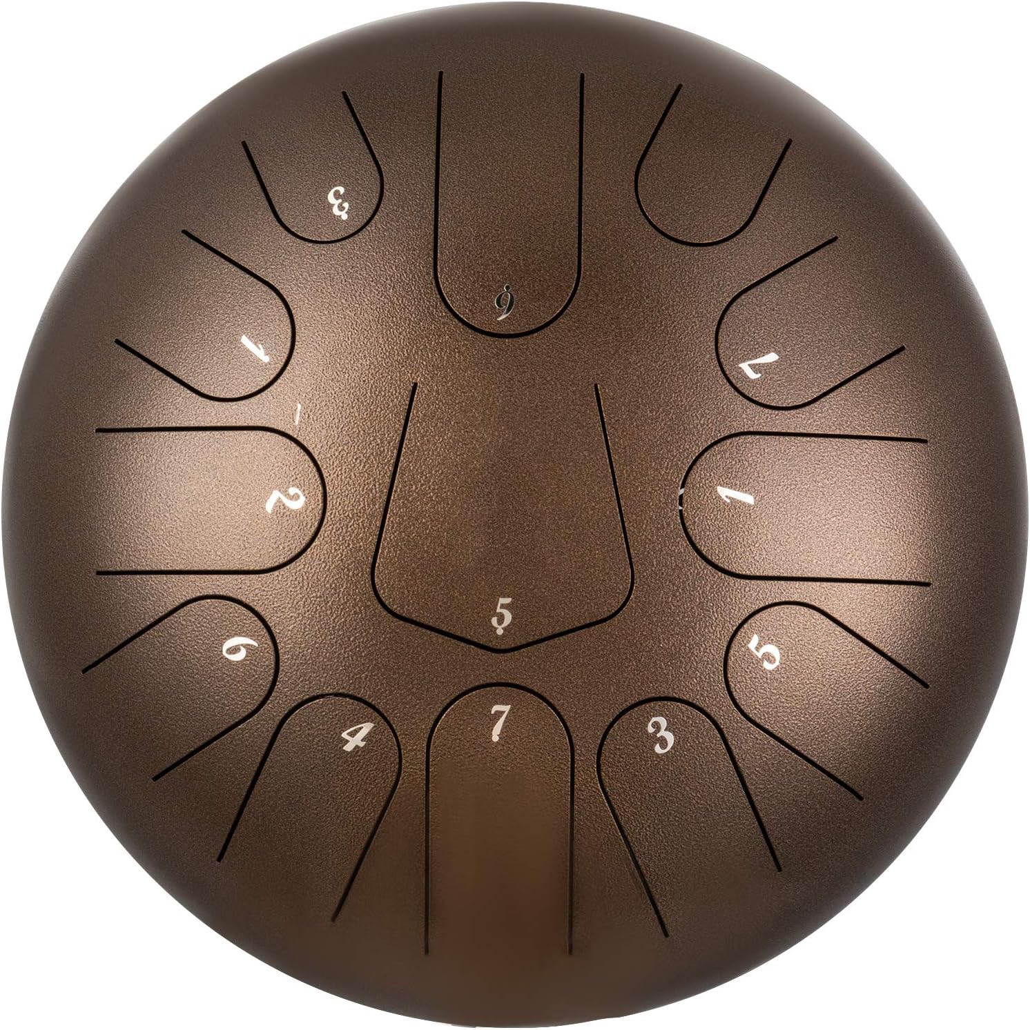 VEVOR Tambour de Langue en acier 13 notes, Tambour à Languette marron ...